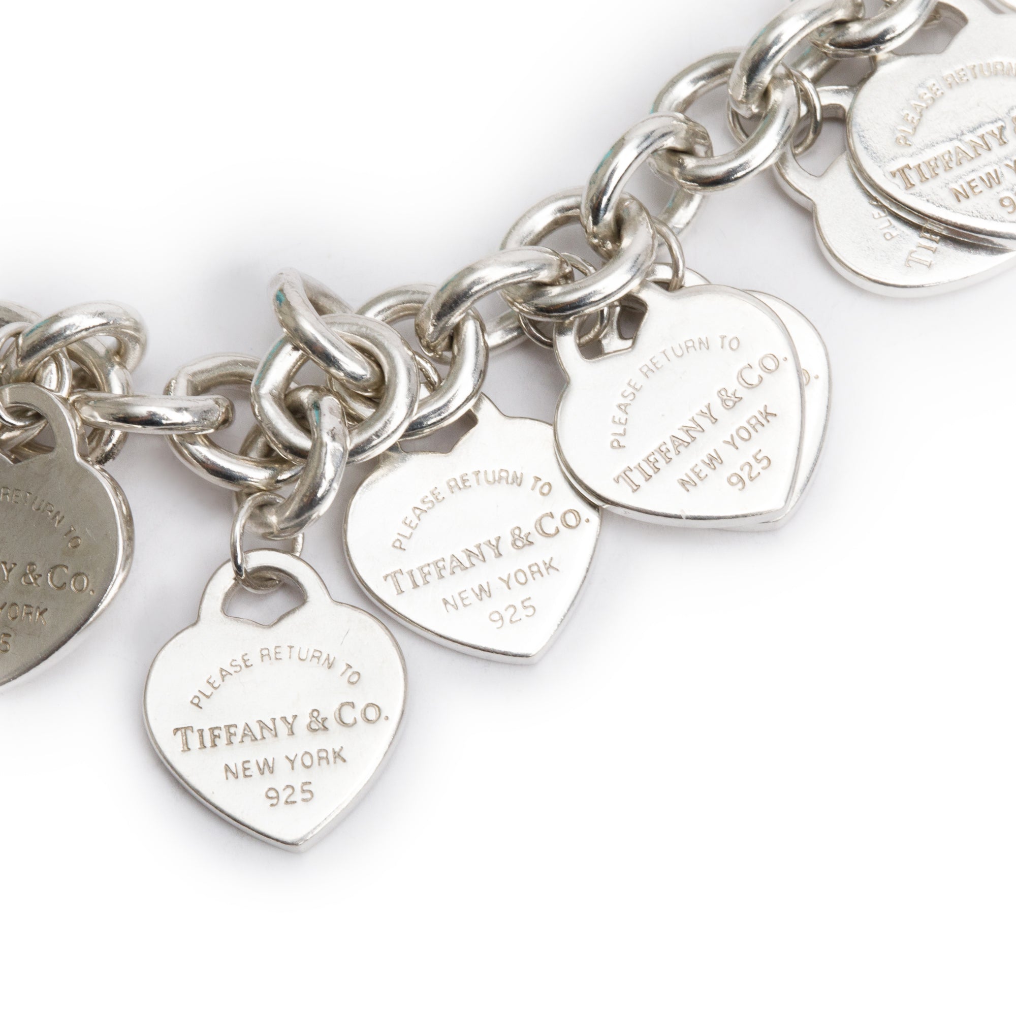 Tiffany Multi Heart Tag Bracelet