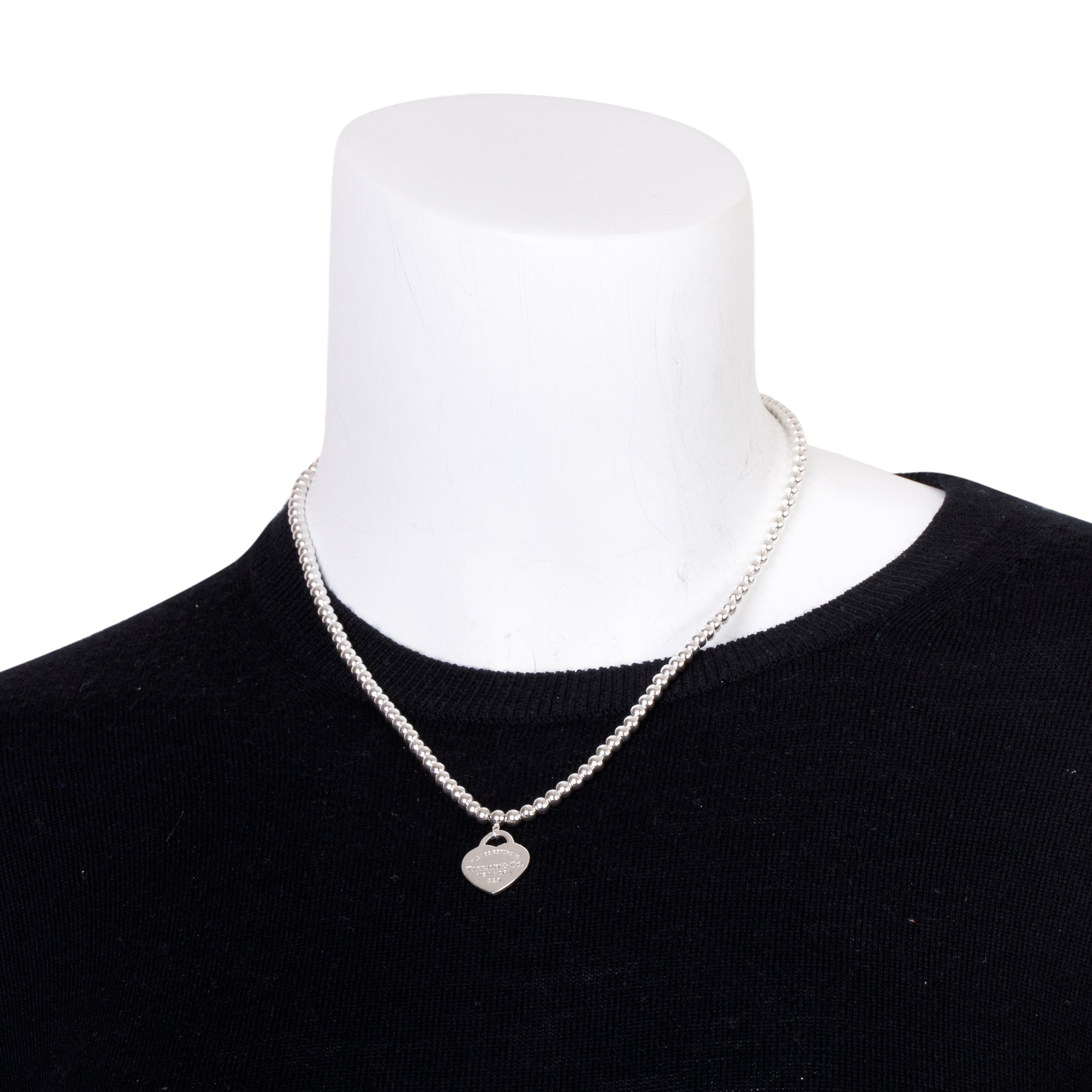 Tiffany & Co. Sterling Silver Return to Tiffany Small Heart Tag 4 MM B ...