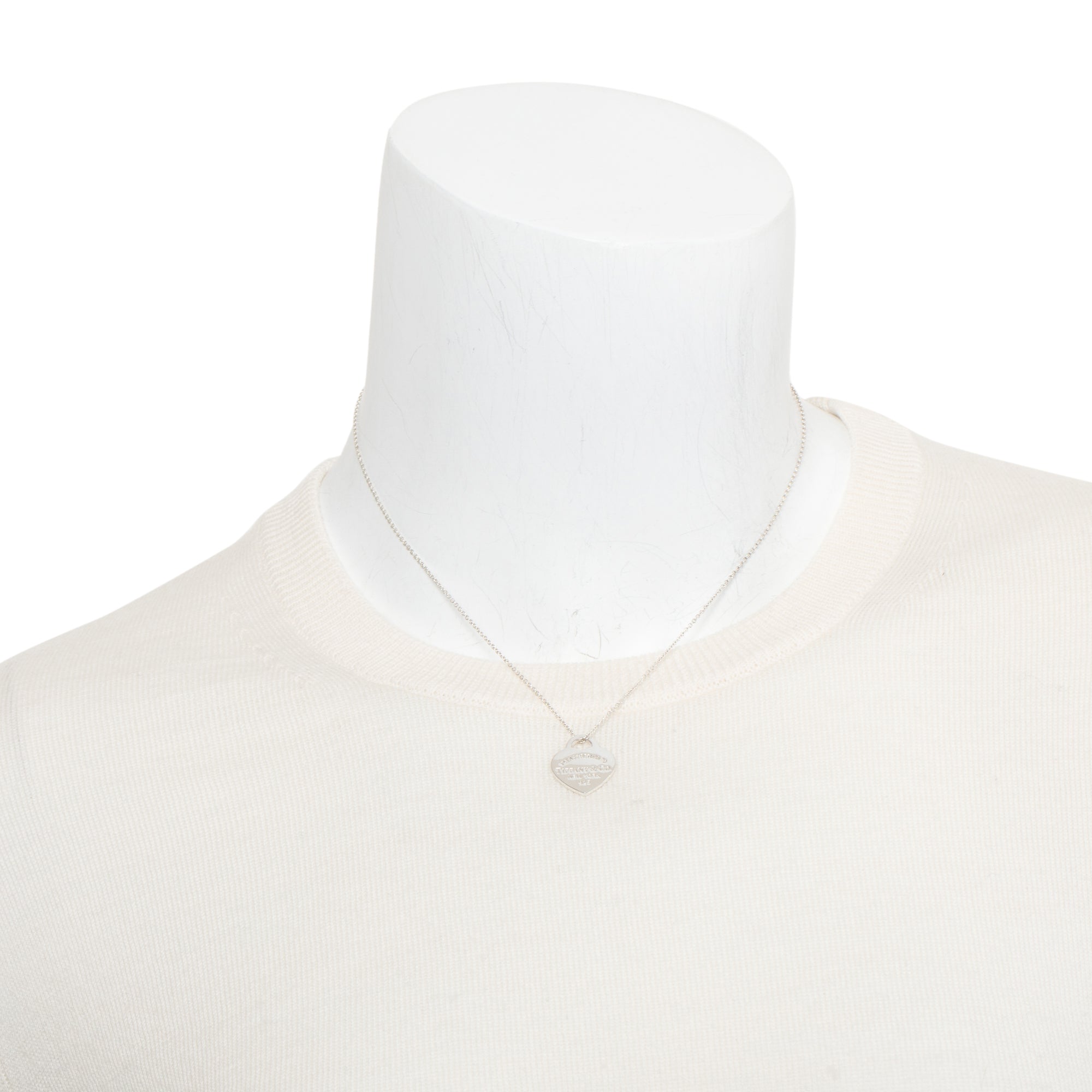 Tiffany & Co. Sterling Silver Return to Tiffany Small Heart Tag Pendan ...