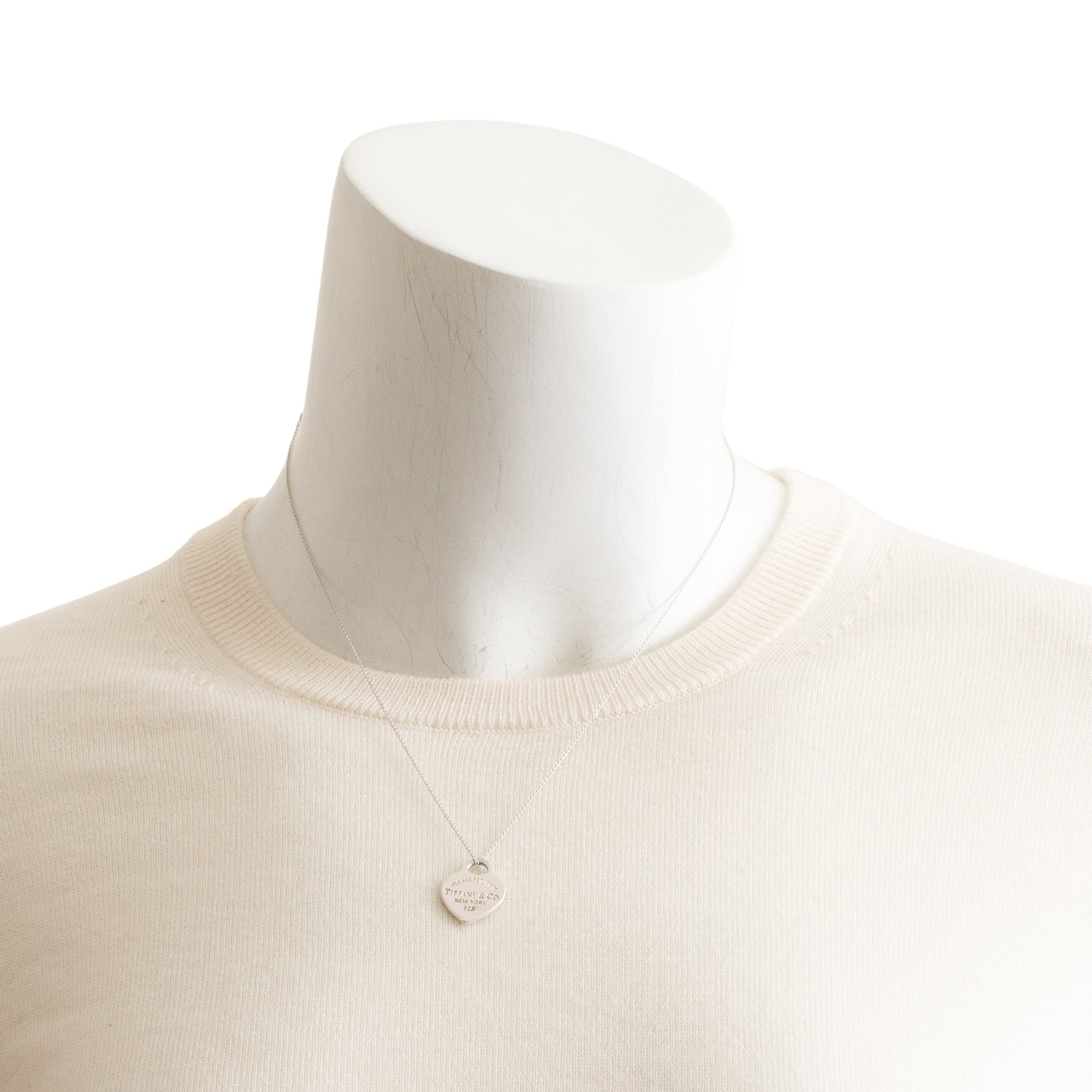 Tiffany & Co. Sterling Silver Return to Tiffany Small Heart Tag Pendan ...