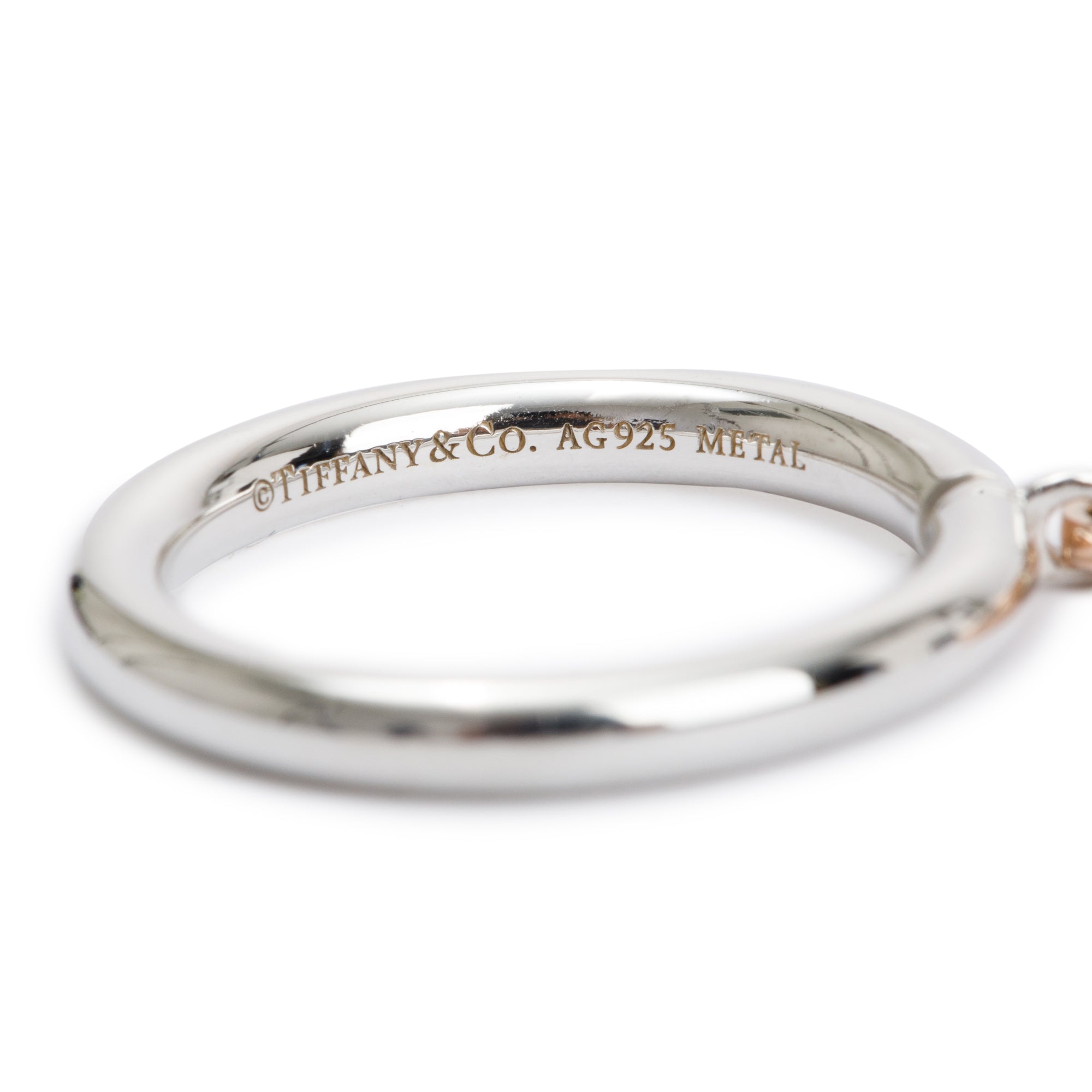 Tiffany & Co. Sterling Silver & Rubedo Metal Return to Tiffany Mini He ...