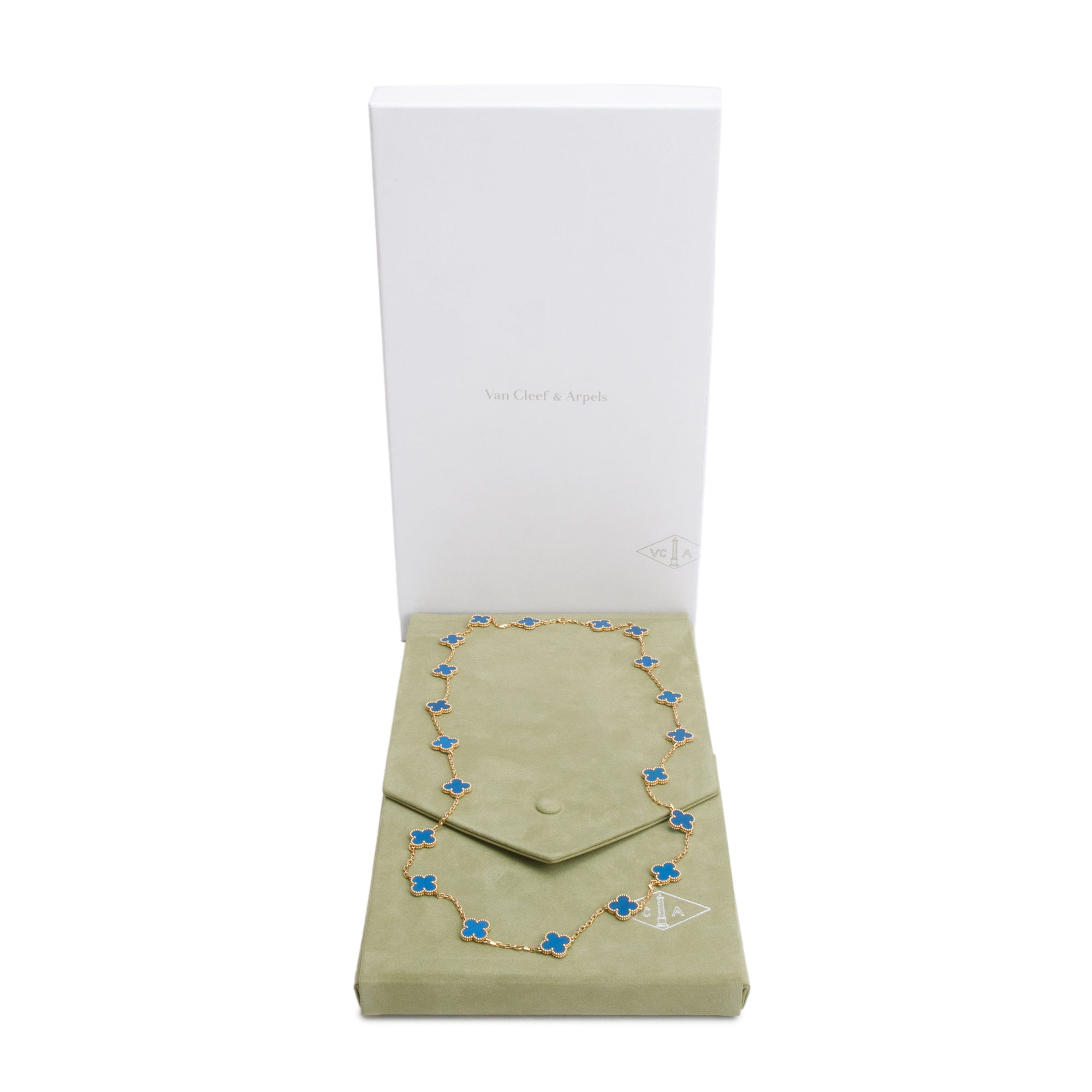 Van Cleef & Arpels 2022 18k Yellow Gold Vintage Alhambra 20 Motif Agat ...