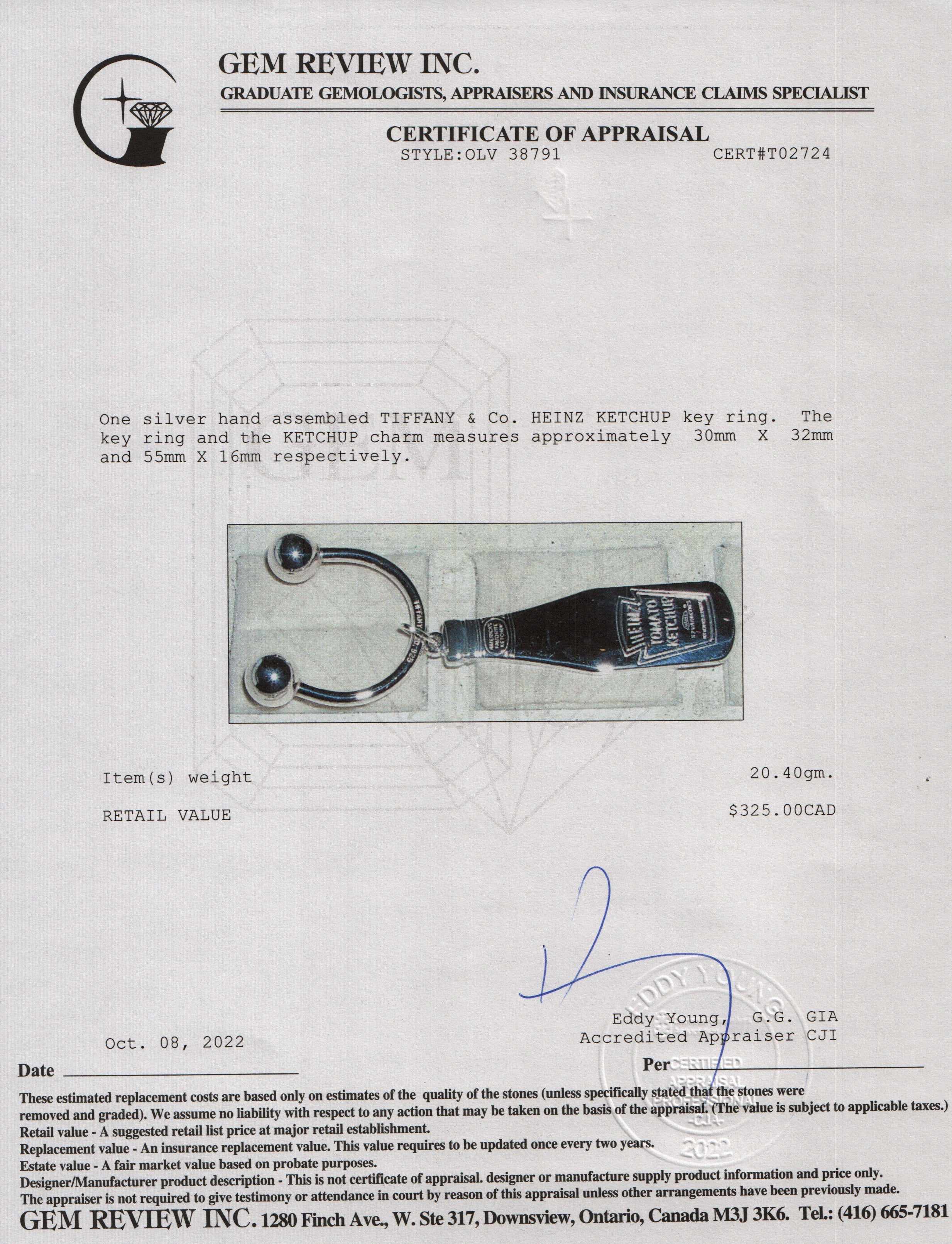 Tiffany & Co. Heinz Ketchup Key Ring – OLIVER'S
