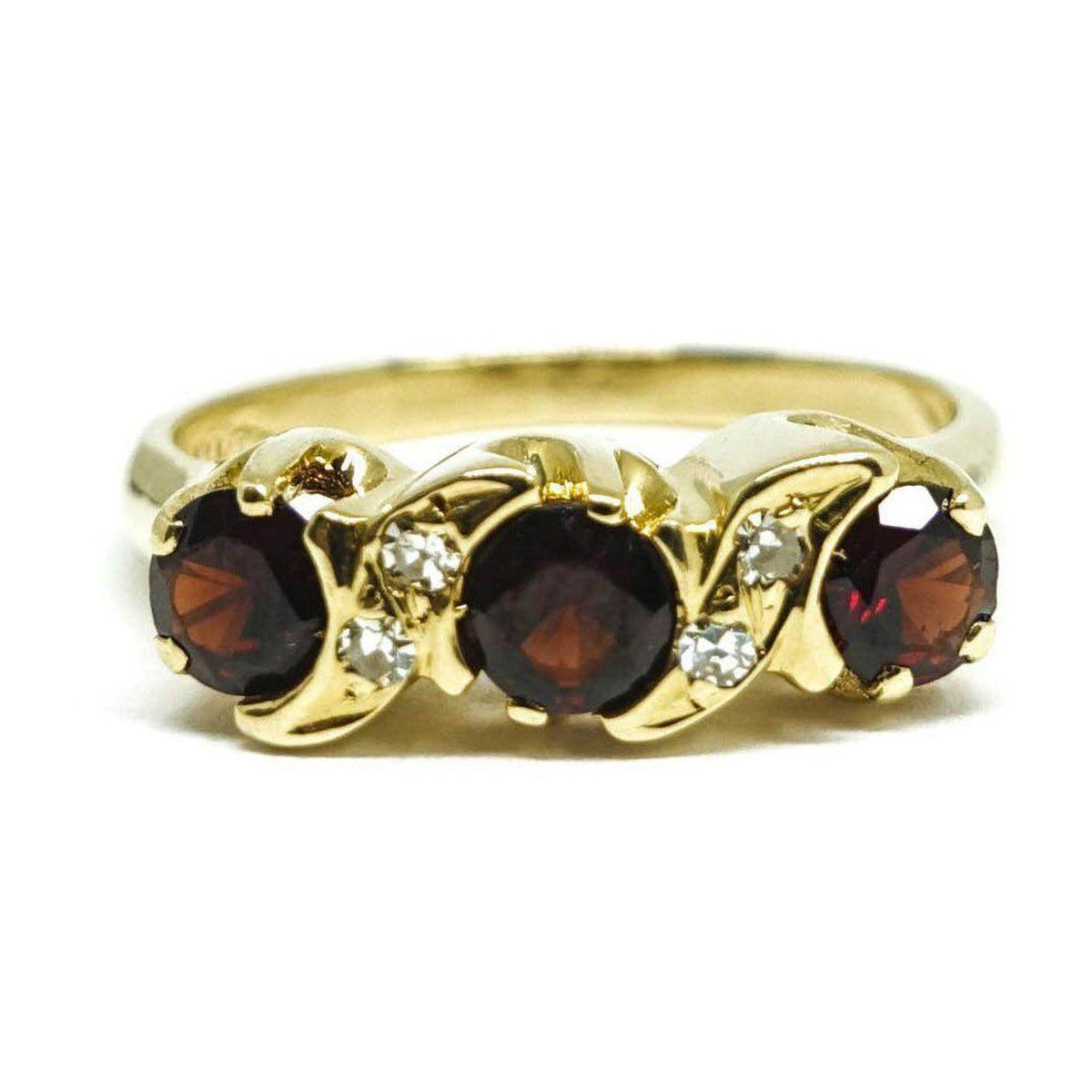 Almandite and Diamond Ring – OLIVER'S