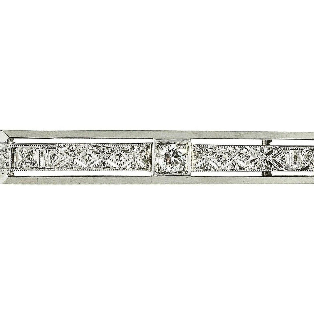 Antique Diamond Bar Brooch – OLIVER'S