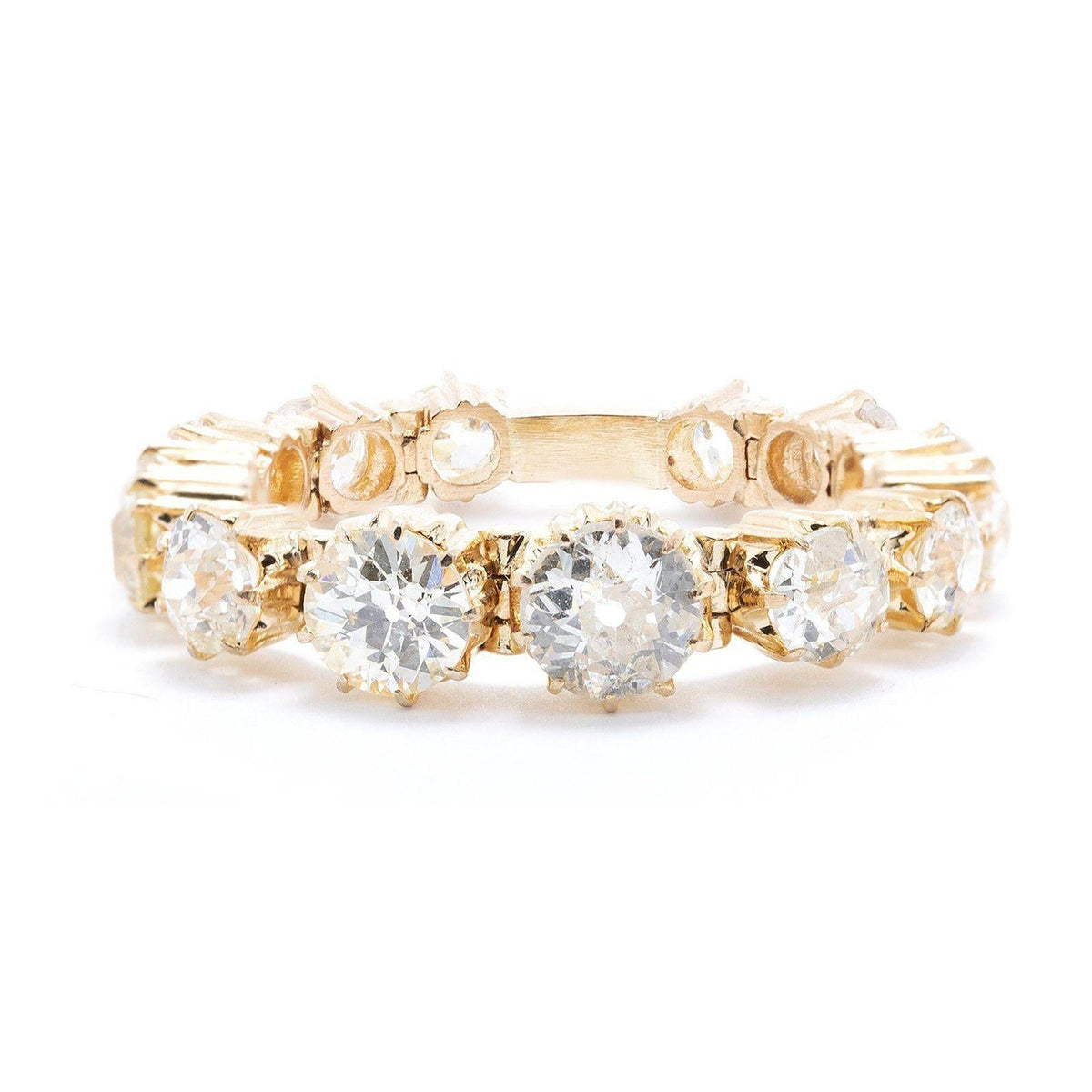 Antique Diamond Moveable Link Ring – OLIVER'S