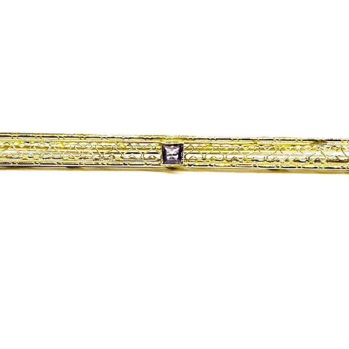 Antique Filigree Bar Brooch – OLIVER'S