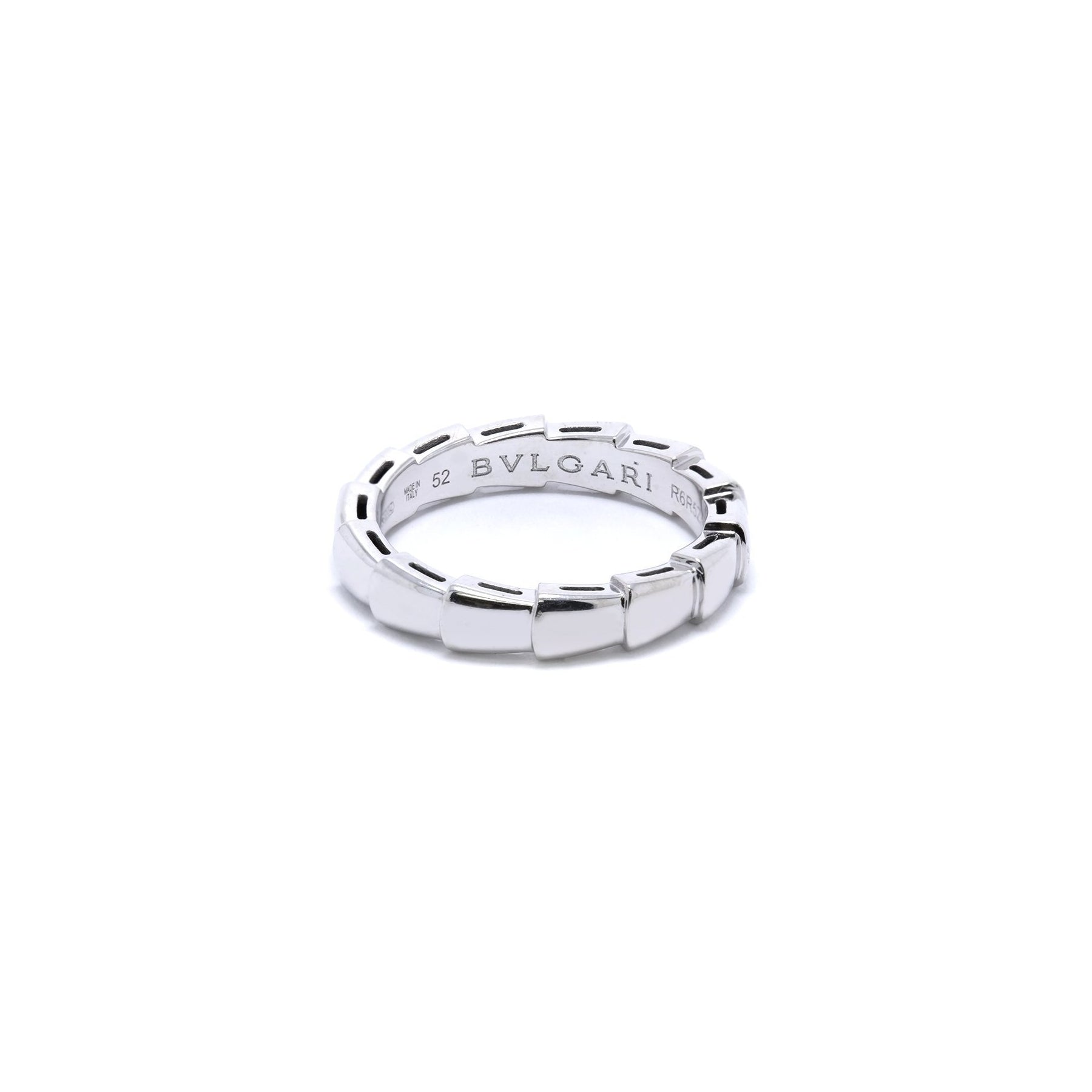 BVLGARI 18k White Gold Serpenti Viper Ring w/ Box – OLIVER'S