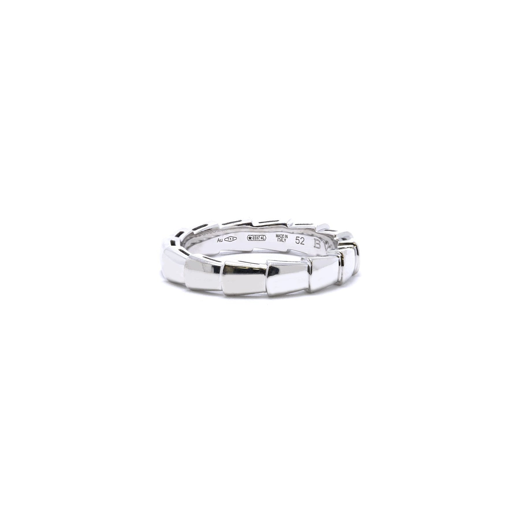 BVLGARI 18k White Gold Serpenti Viper Ring w/ Box – OLIVER'S