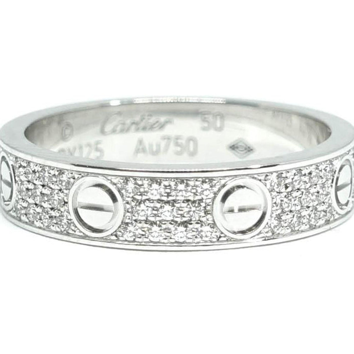 Cartier Pave Diamond Love Ring – OLIVER'S