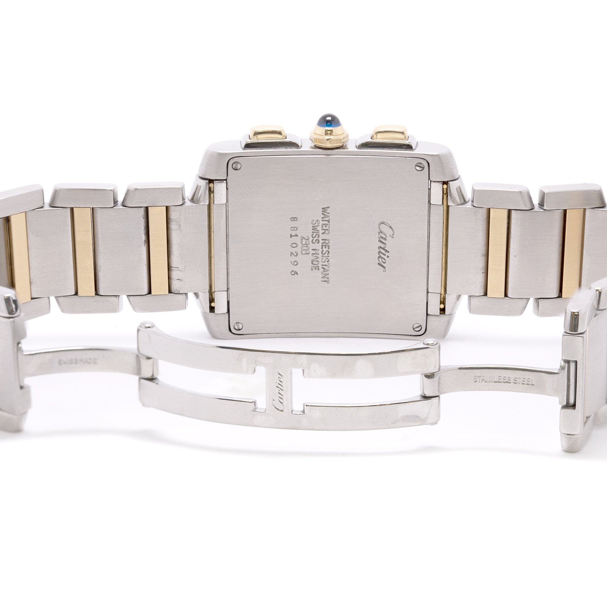 Cartier Two-Tone Tank Francaise Chronoflex Watch w/ Box – OLIVER'S