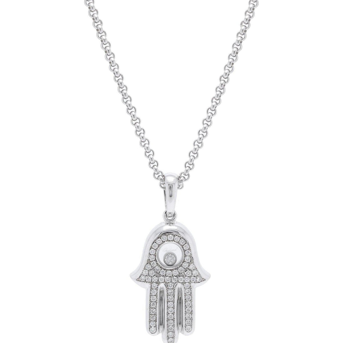 Chopard Happy Diamond Hand of Fatima Pendant Necklace – OLIVER'S