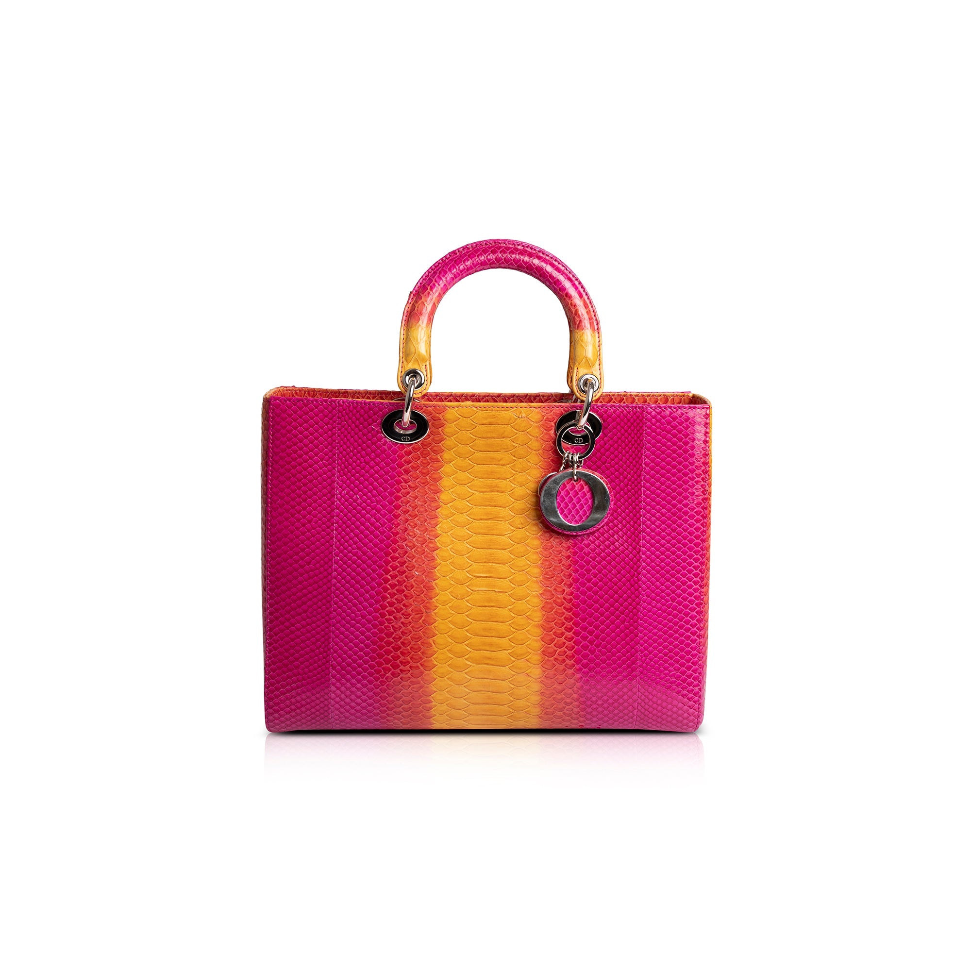 Christian Dior Large Ombre Python Lady Dior Bag – OLIVER'S
