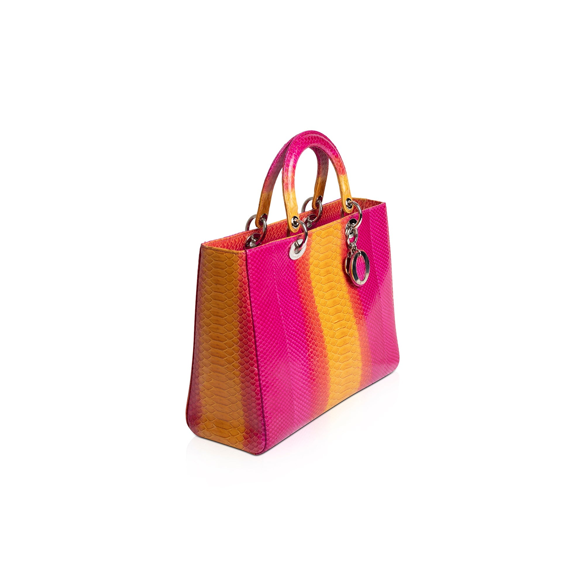 Christian Dior Large Ombre Python Lady Dior Bag – OLIVER'S