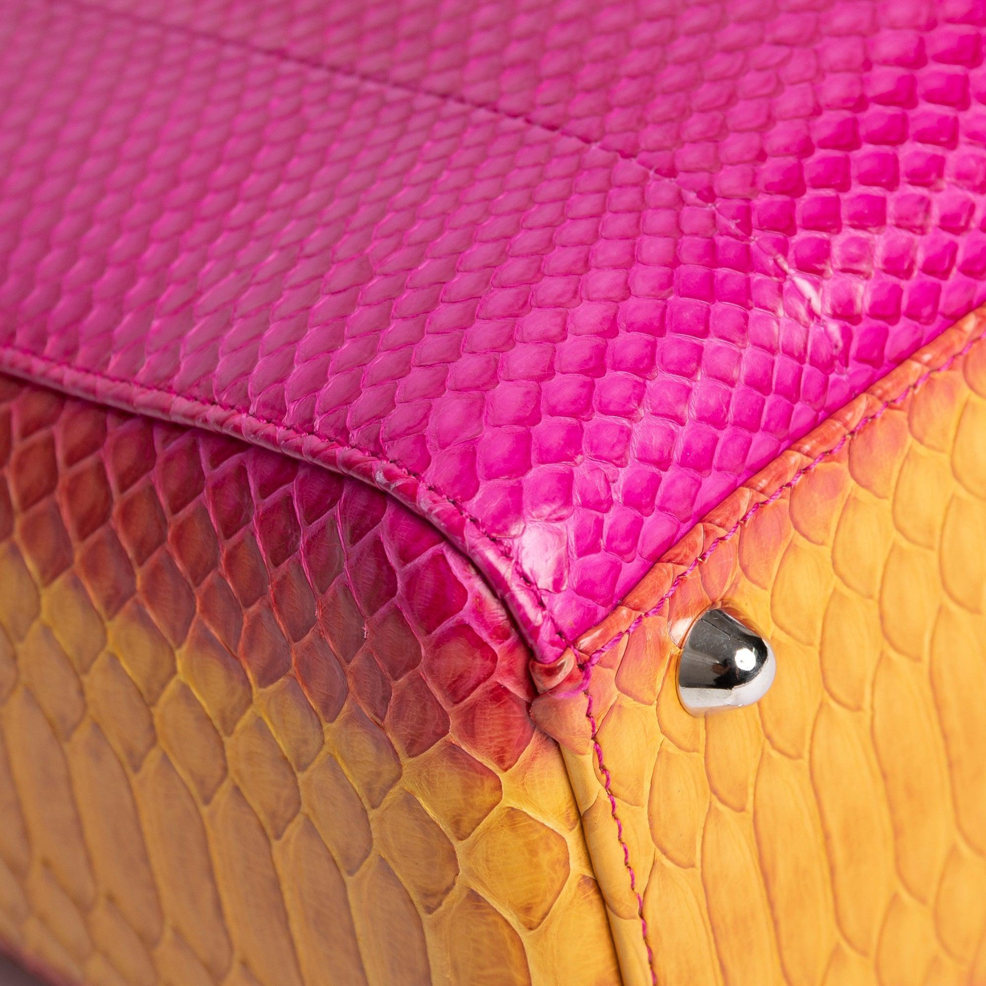 Christian Dior Large Ombre Python Lady Dior Bag – OLIVER'S
