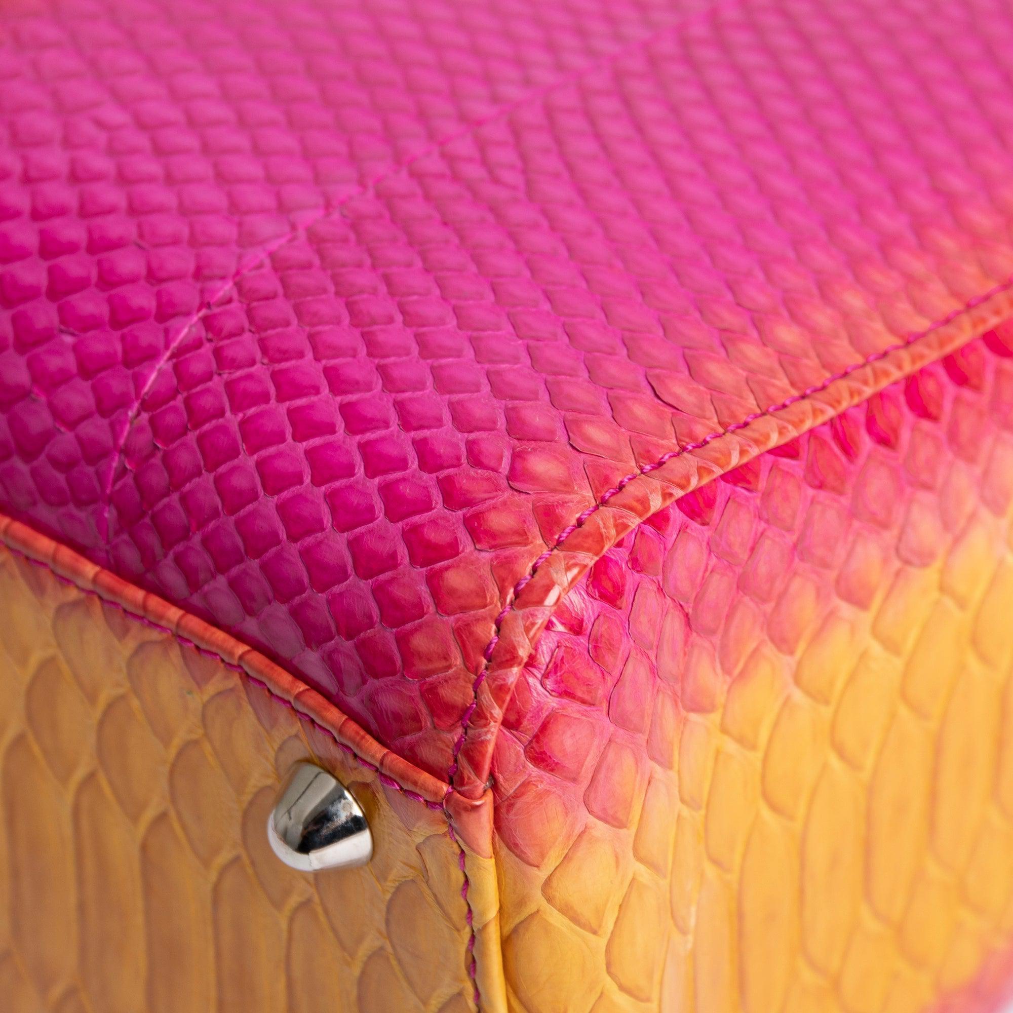 Christian Dior Large Ombre Python Lady Dior Bag – OLIVER'S