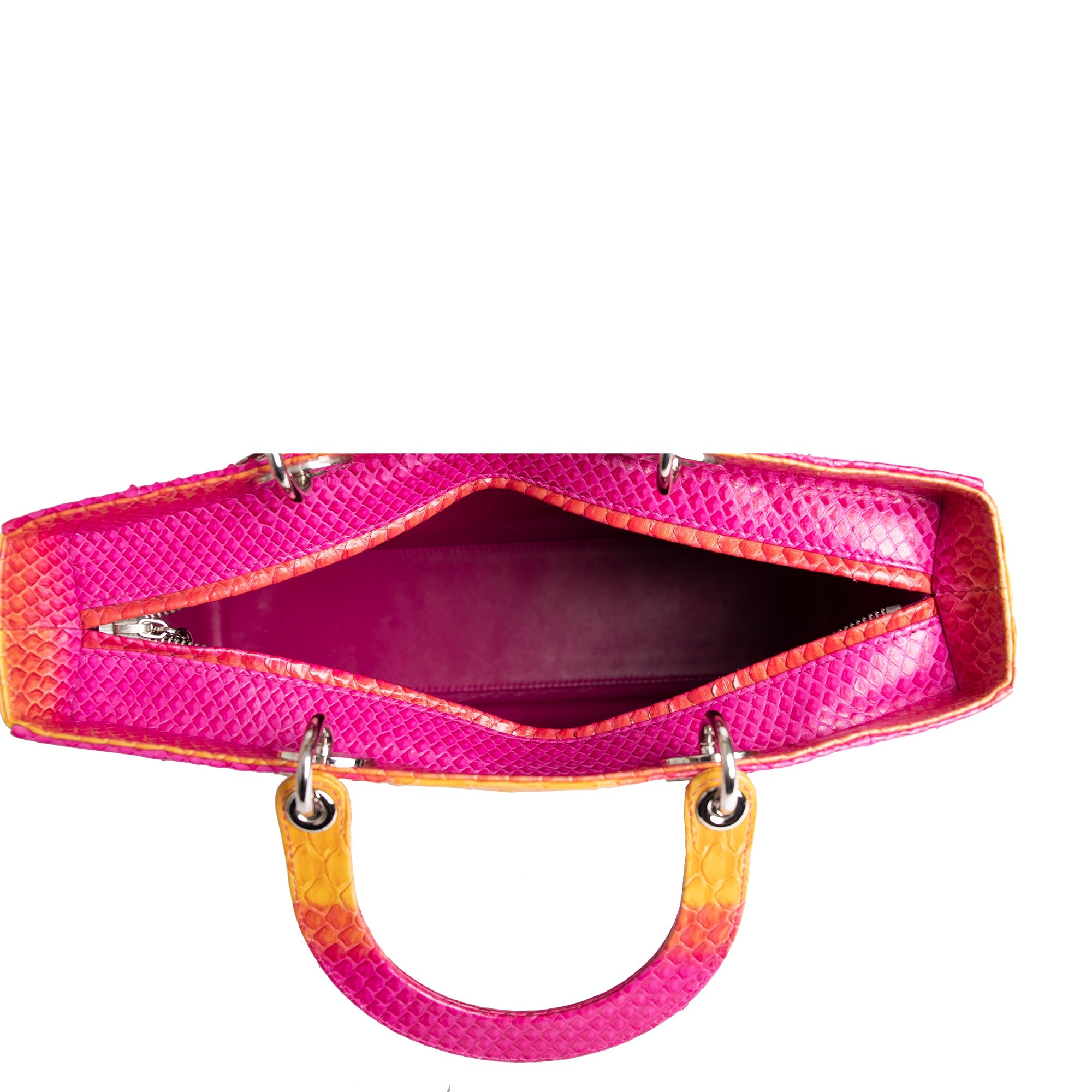 Christian Dior Large Ombre Python Lady Dior Bag – OLIVER'S