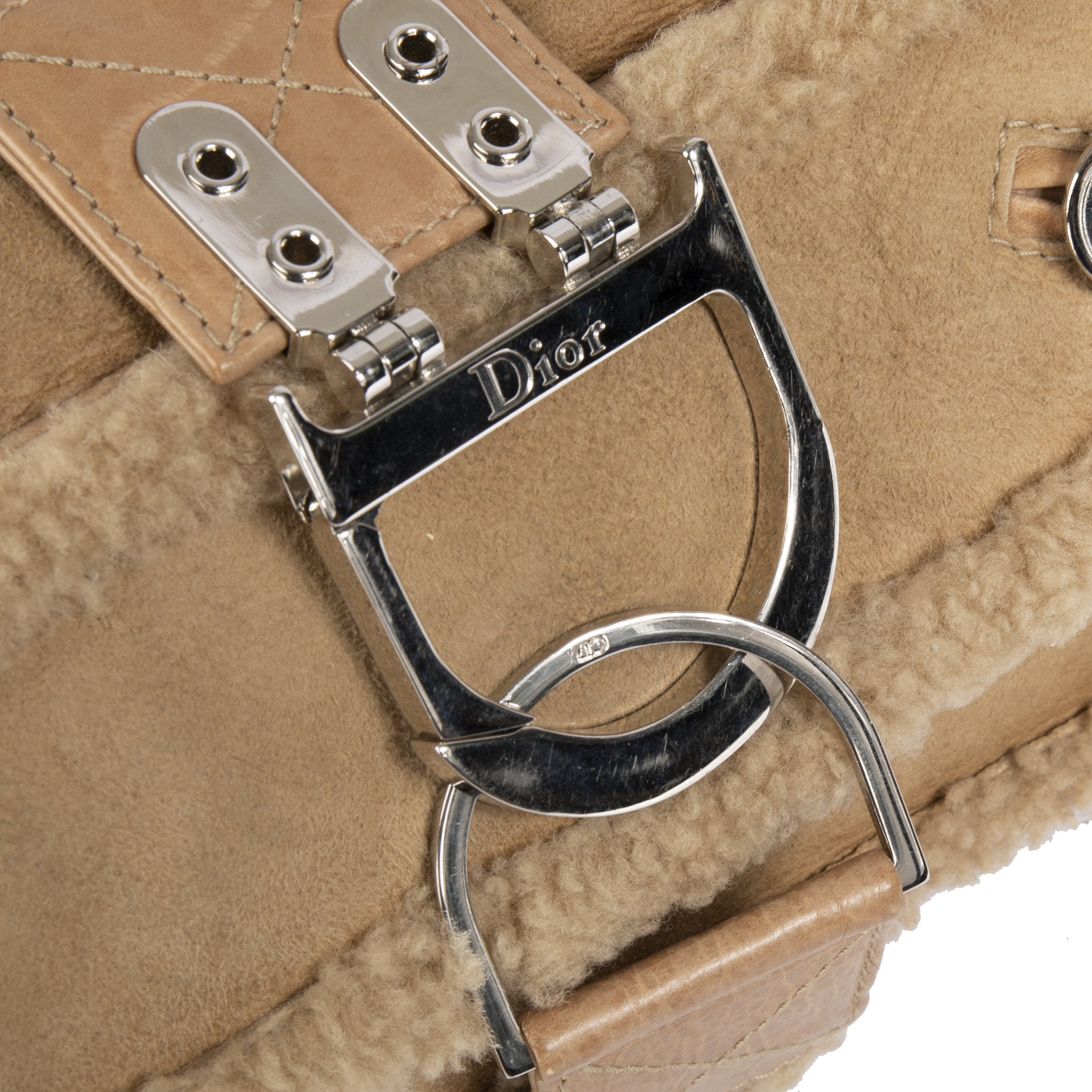 Christian Dior Remove Before Flight Shearling Bag – OLIVER'S