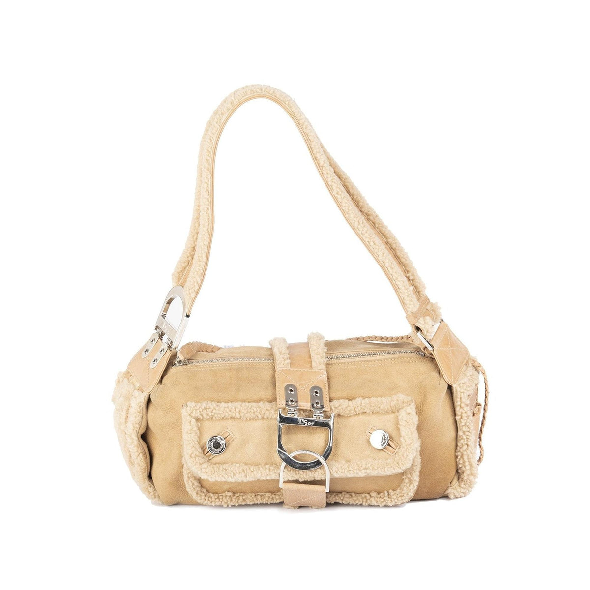 Christian Dior Remove Before Flight Shearling Bag – OLIVER'S