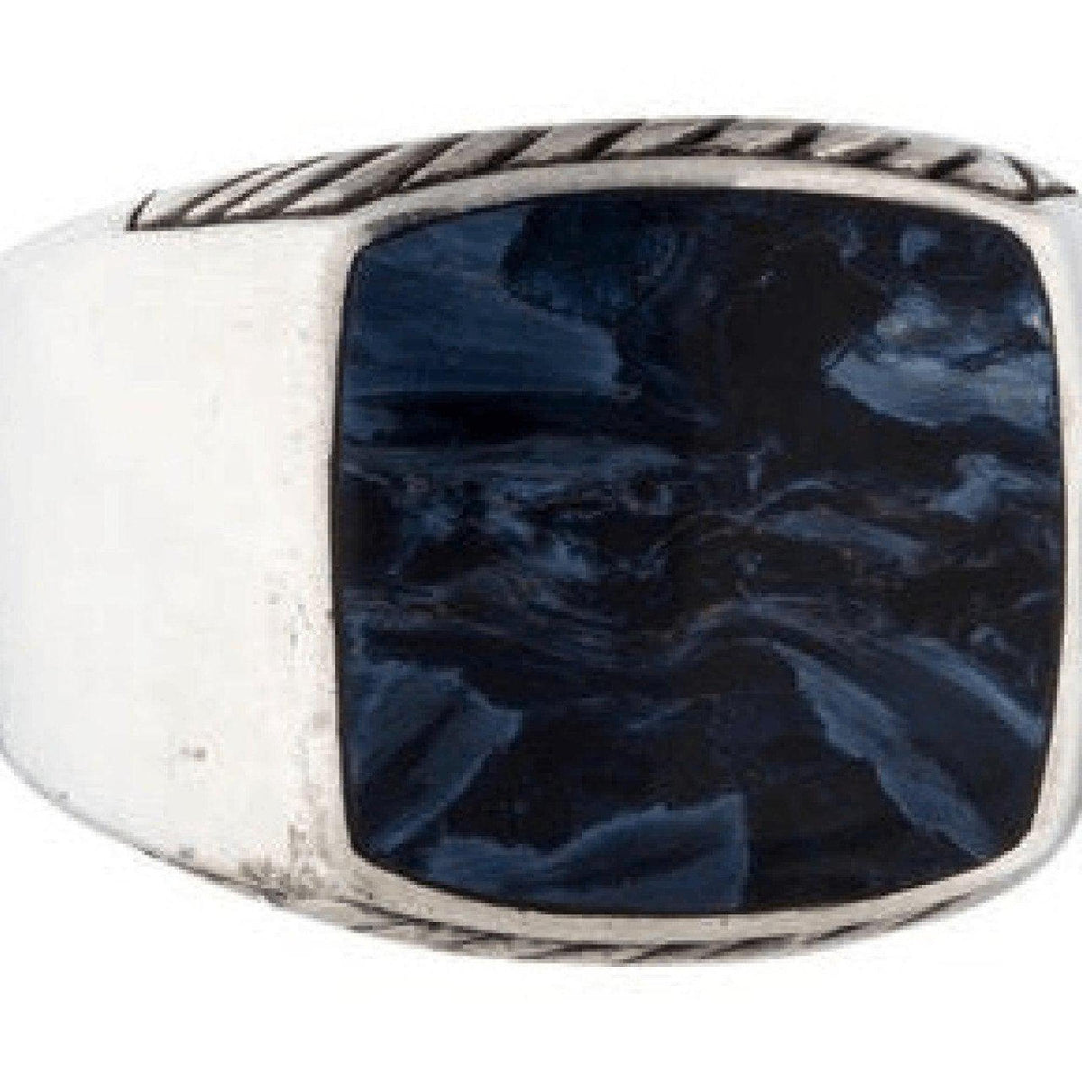 David Yurman Exotic Stone Signet Ring with Petersite – OLIVER'S