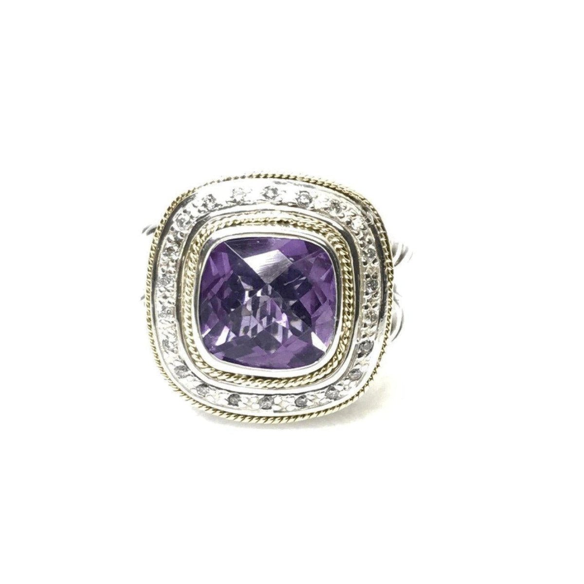 Effy Amethyst and Diamond Balissima Ring – OLIVER'S