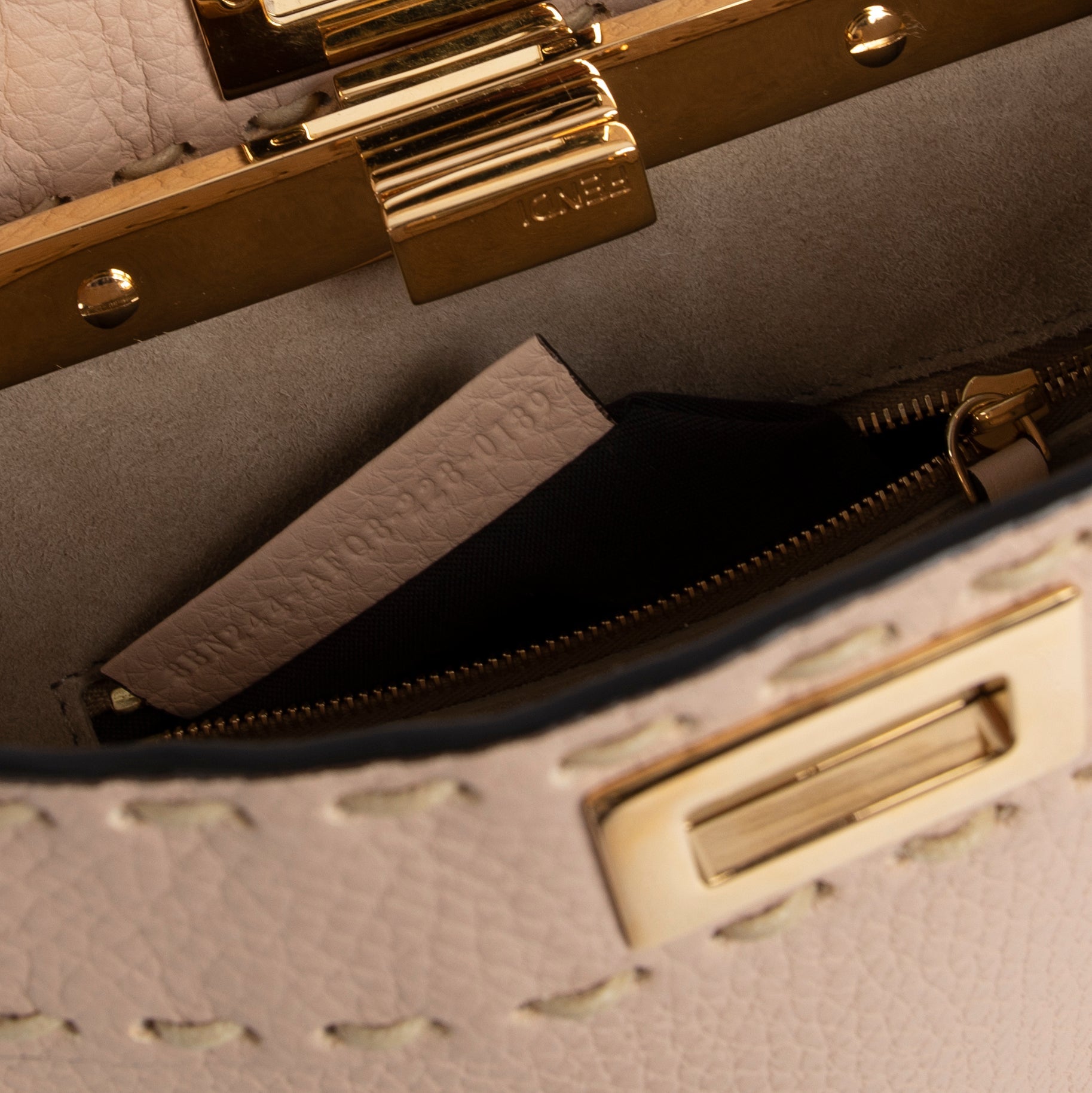 Fendi 2022 Mini Selleria Peekaboo Bag w/ Box & Receipt – OLIVER'S