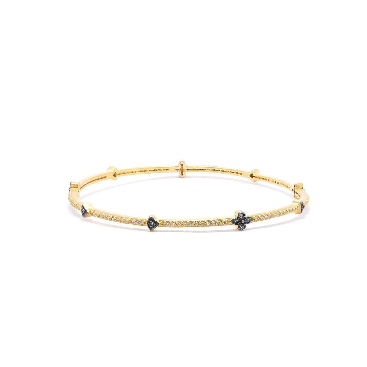 Freida Rothman Clover Station Bangle Bracelet – Oliver Jewellery