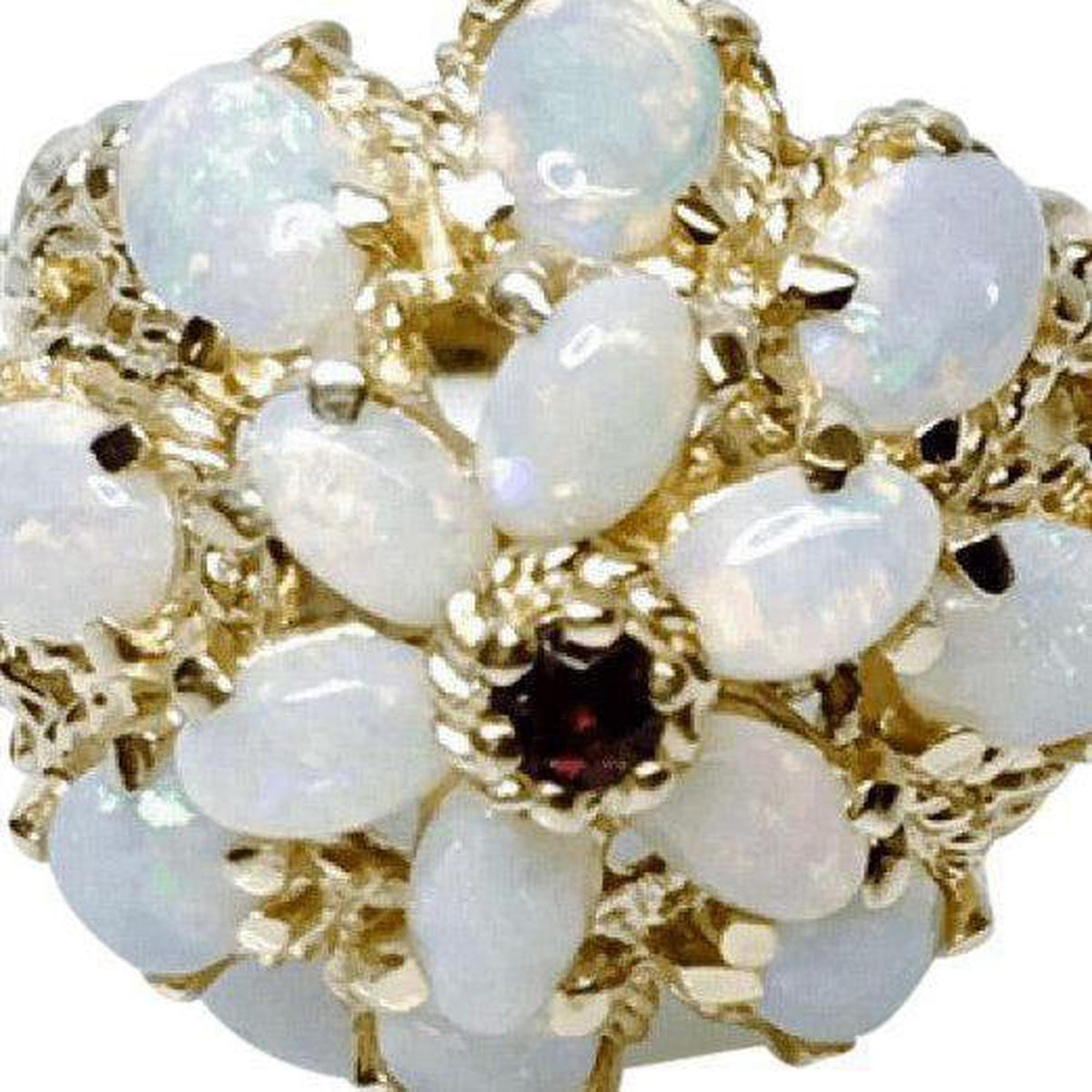 Garnet and Opal Cocktail Ring – OLIVER'S