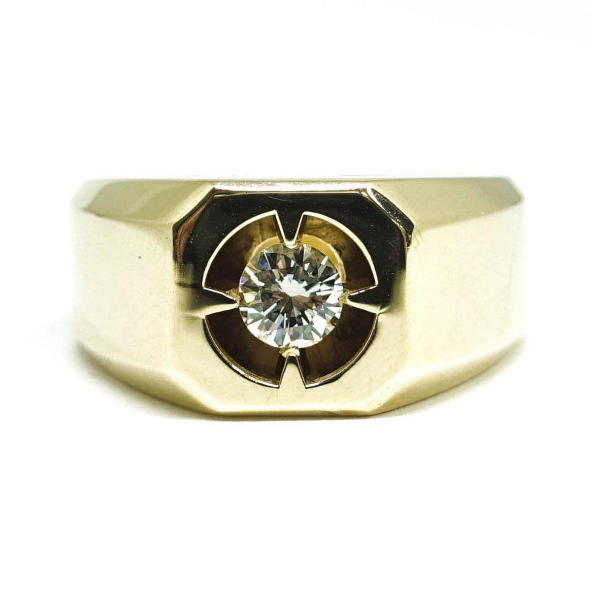 Gent's Diamond Solitaire Ring – OLIVER'S