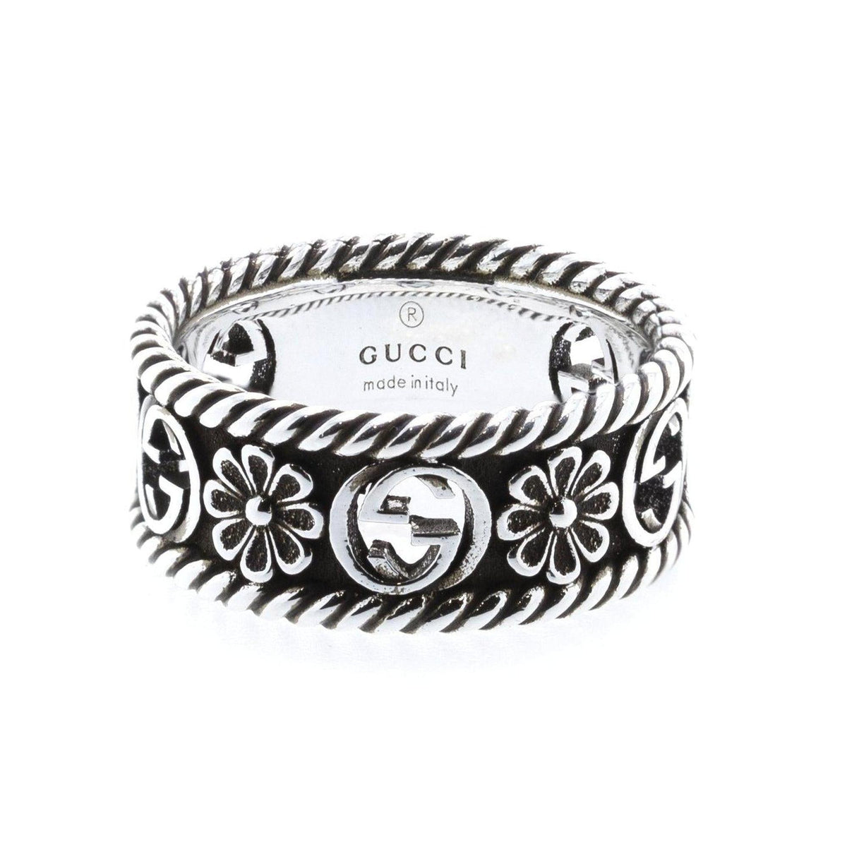 Gucci Interlocking G Silver Ring – Oliver Jewellery