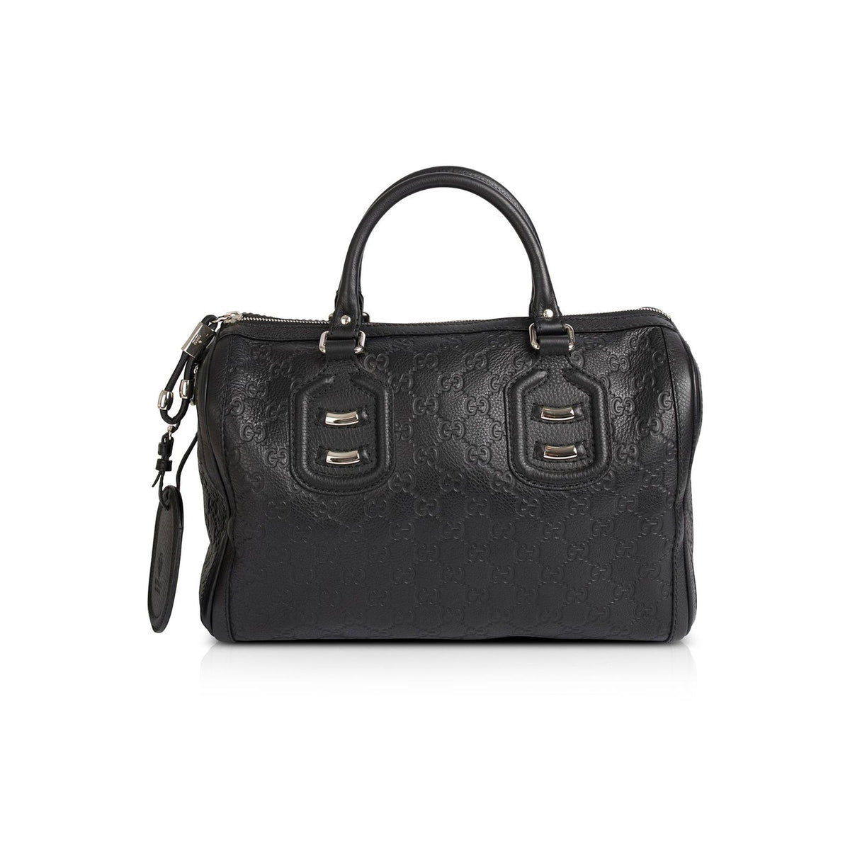 Gucci Medium GG Signature Leather Techno Boston Bag – OLIVER'S