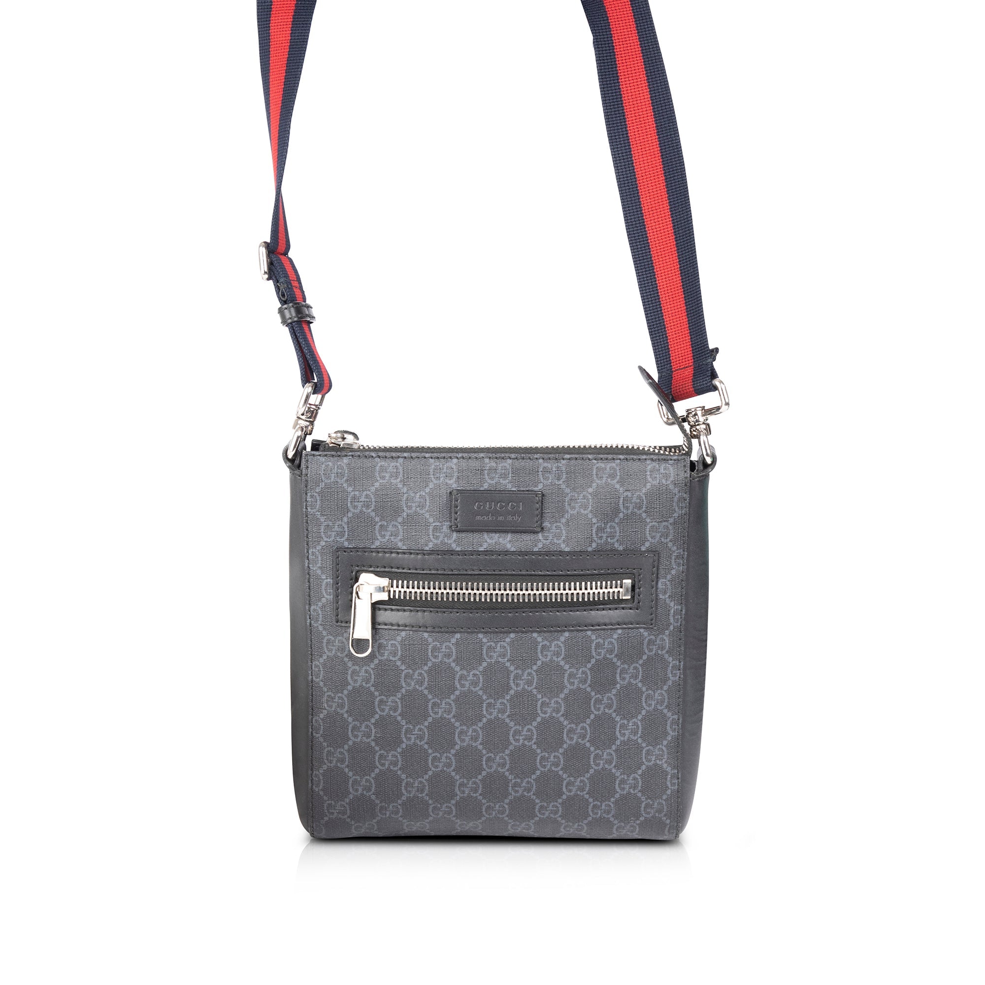 Gucci Small Black GG Supreme Messenger Bag – OLIVER'S