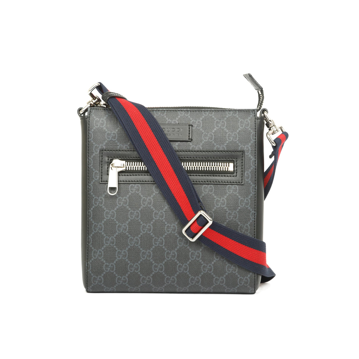 Gucci Small Black GG Supreme Messenger Bag – OLIVER'S