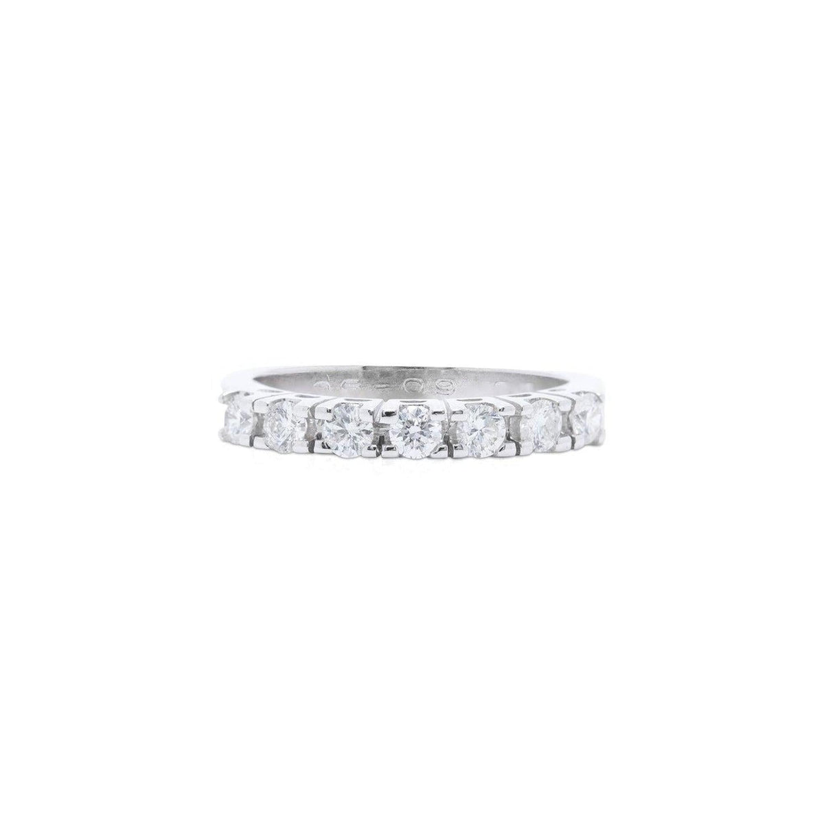 Half-Circle Diamond Wedding Band Ring – OLIVER'S