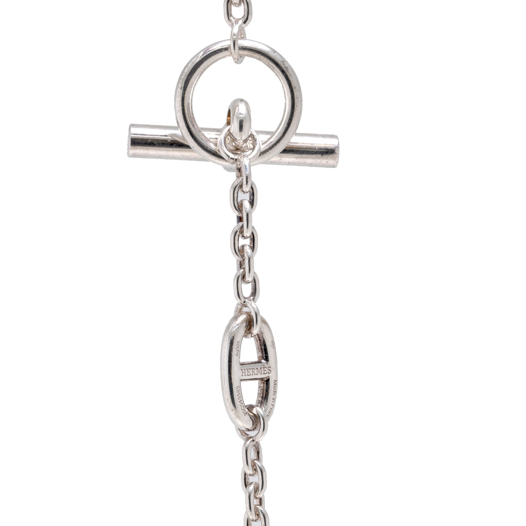 Hermes Sterling Silver Farandole Long Necklace, 160 cm w/ Box – Oliver Jewellery