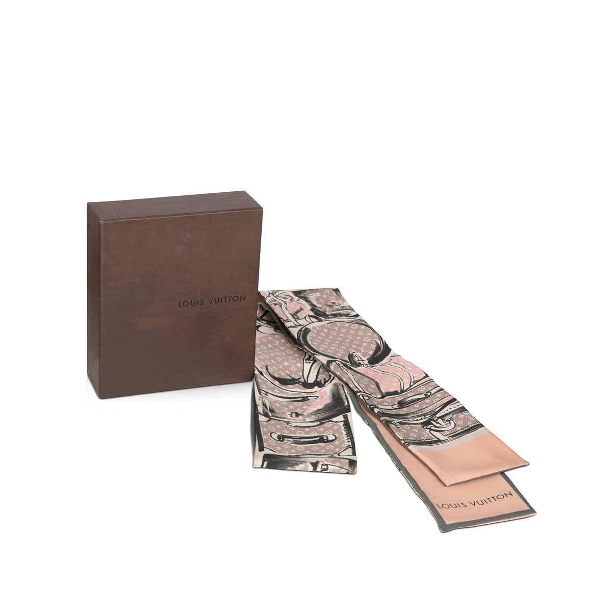 Louis Vuitton Monogram Trunk Silk Bandeau w/ Box – OLIVER'S