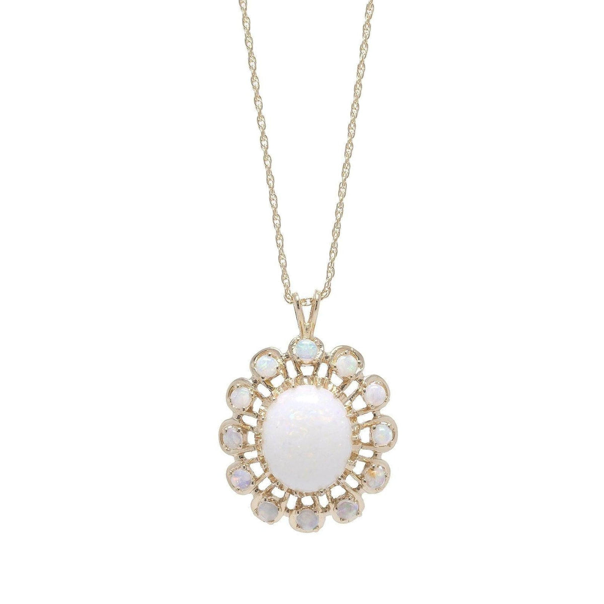 Opal Pendant Necklace – OLIVER'S