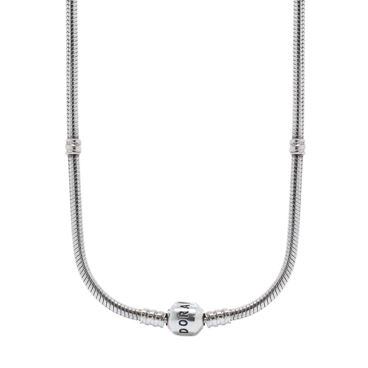 Pandora Charm Necklace with Barrel Clasp, 17.7"/ 45 cm – Oliver Jewellery