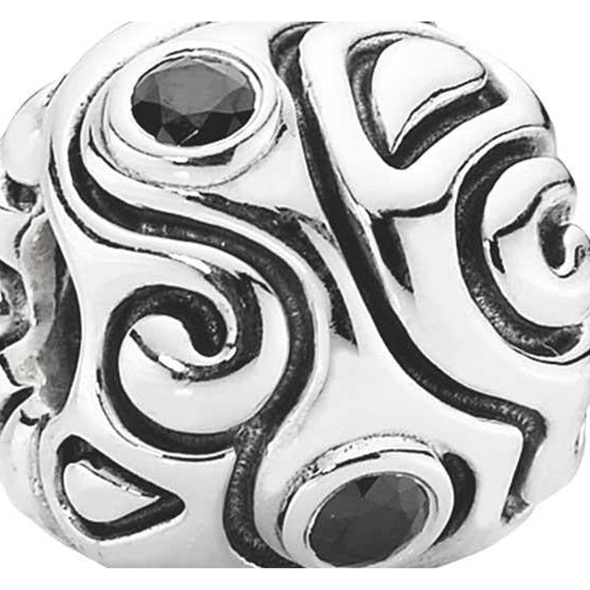 Pandora Large Charm with Black Zirconia – OLIVER'S