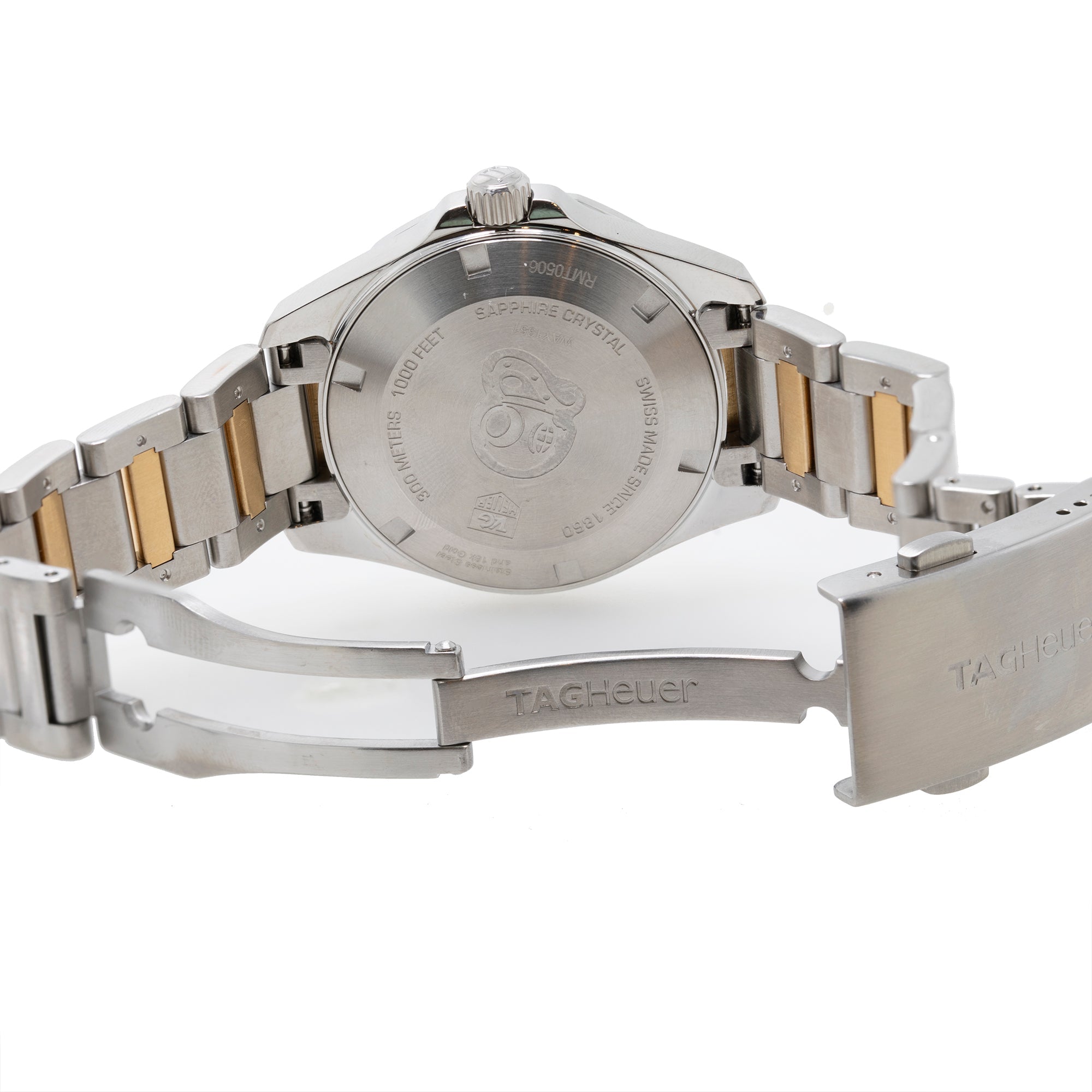 Tag Heuer Two-Tone Aquaracer Watch w/ Diamond Dial – Oliver Jewellery