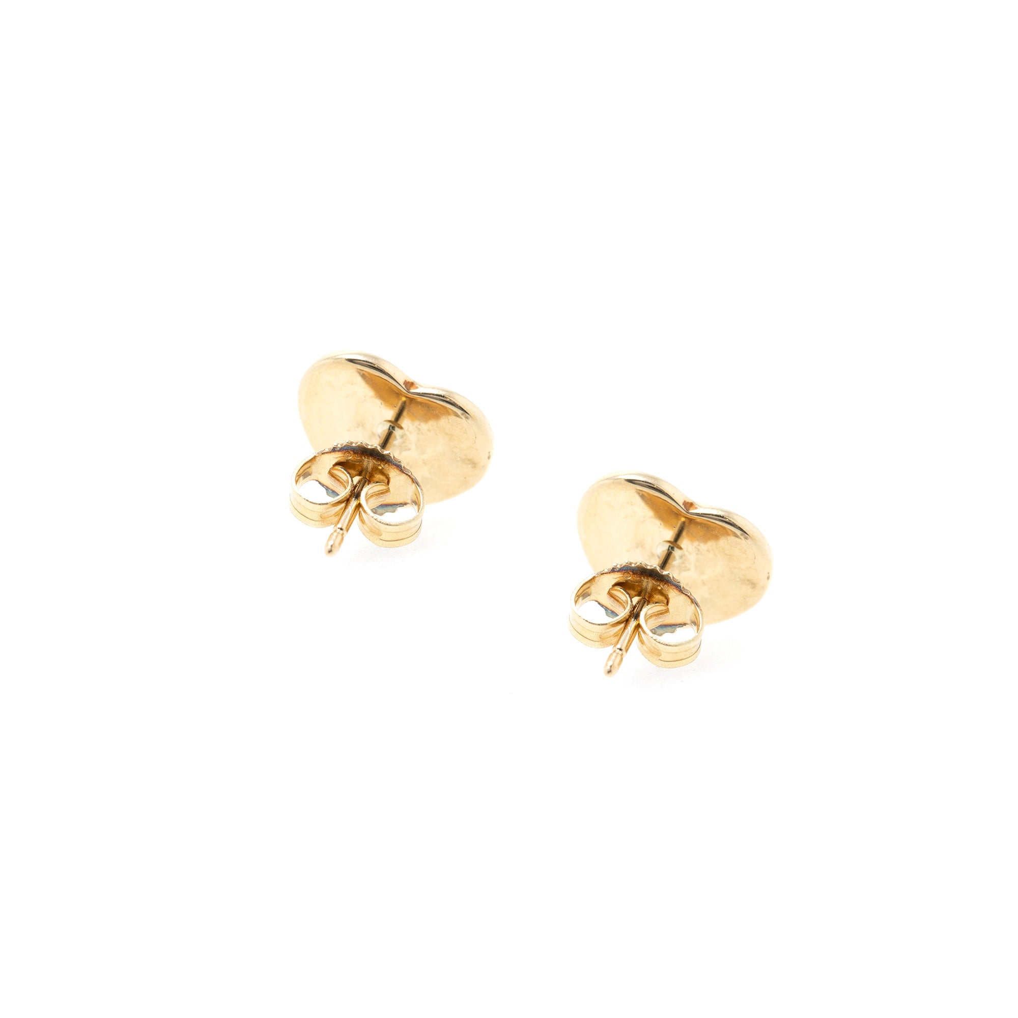 Tiffany & Co. 18k Gold Return to Tiffany Mini Heart Tag Stud Earrings ...