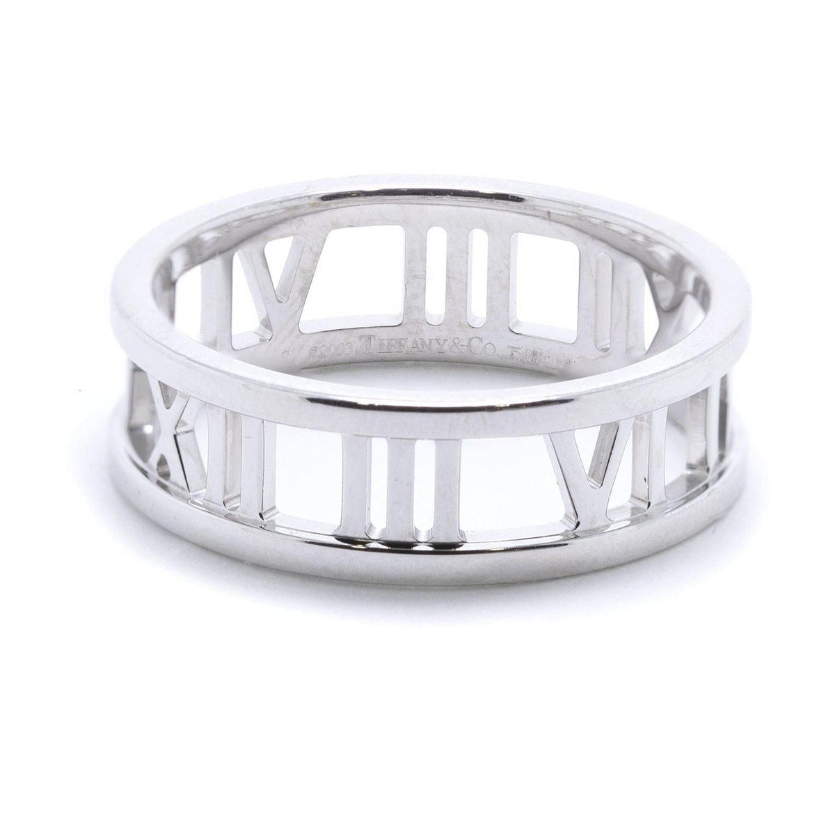 Tiffany & Co. 18k White Gold Atlas Open Ring – OLIVER'S