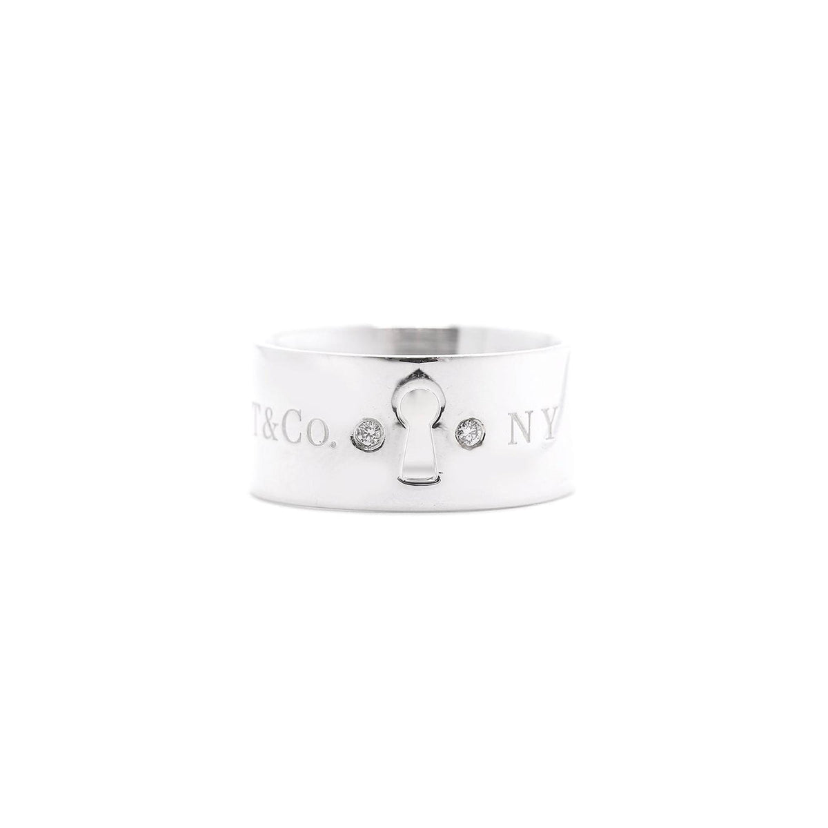 Tiffany & Co. Diamond Locks Wide Ring – OLIVER'S