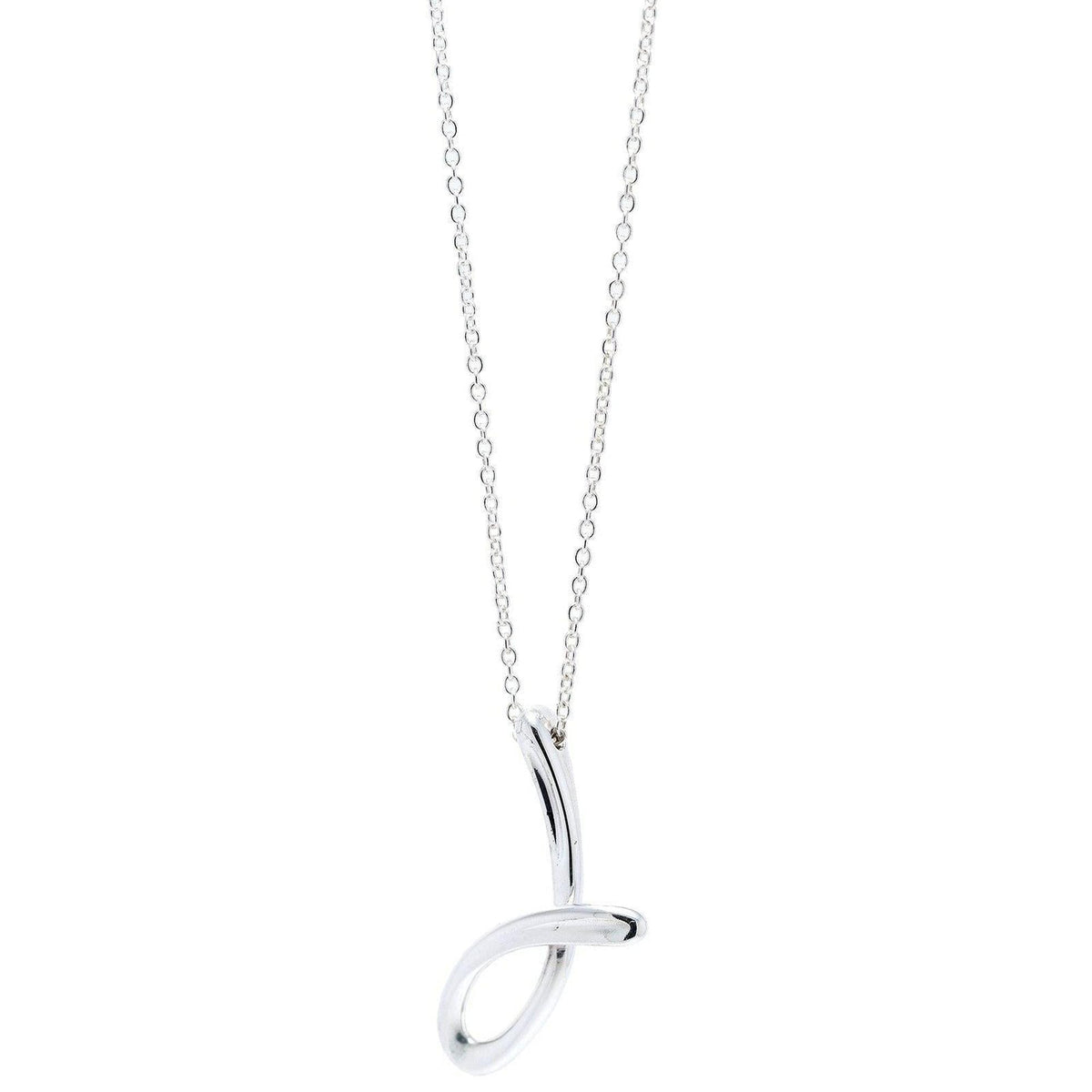 Tiffany & Co. Elsa Peretti Letter 'J' Pendant Necklace – OLIVER'S