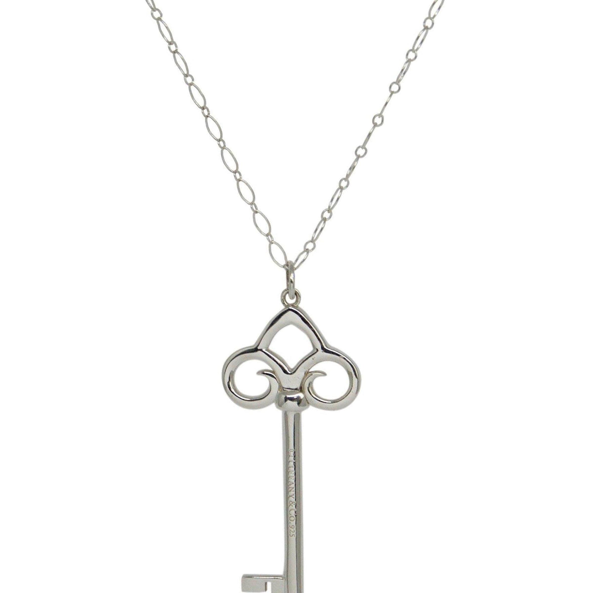 Tiffany & Co. Fleur De Lis Key Pendant Necklace – OLIVER'S