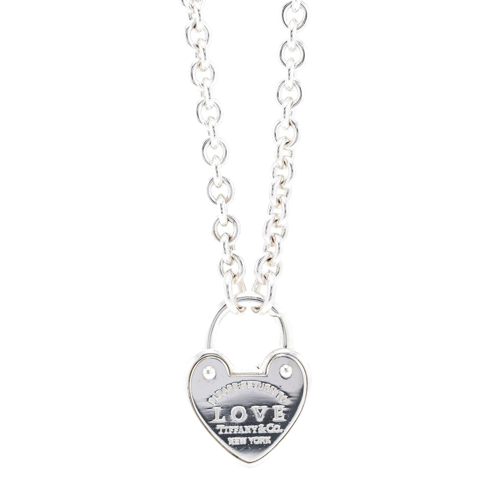Tiffany & Co. Return to Tiffany Love Lock Heart Necklace – OLIVER'S