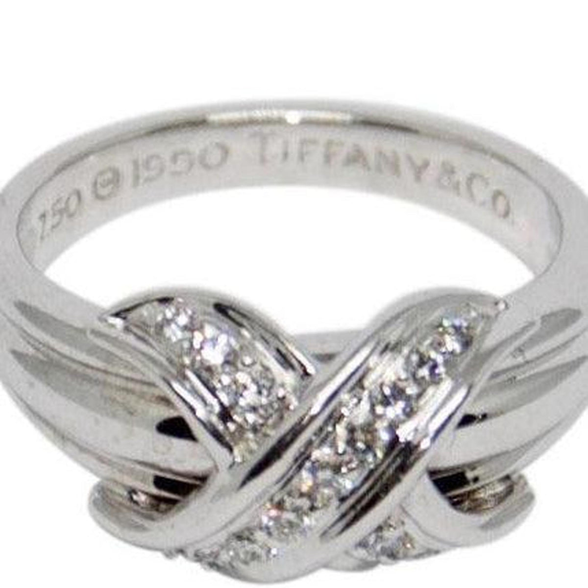 Tiffany & Co. Signature Diamond X Ring – OLIVER'S