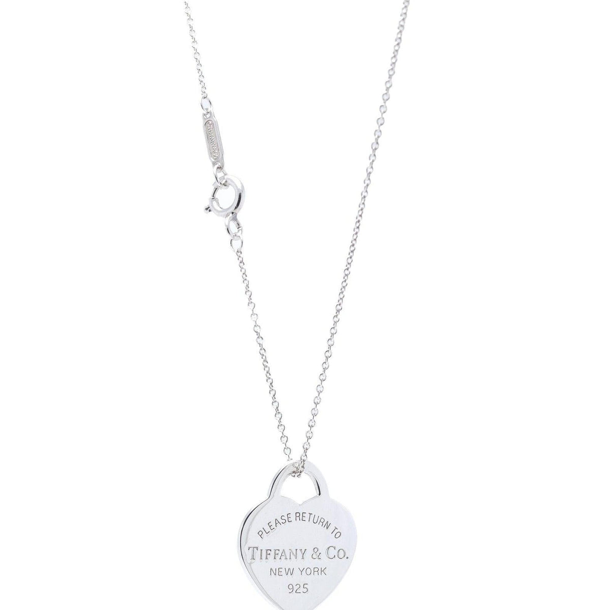 Tiffany & Co. Small Heart Tag Pendant Necklace – Oliver Jewellery
