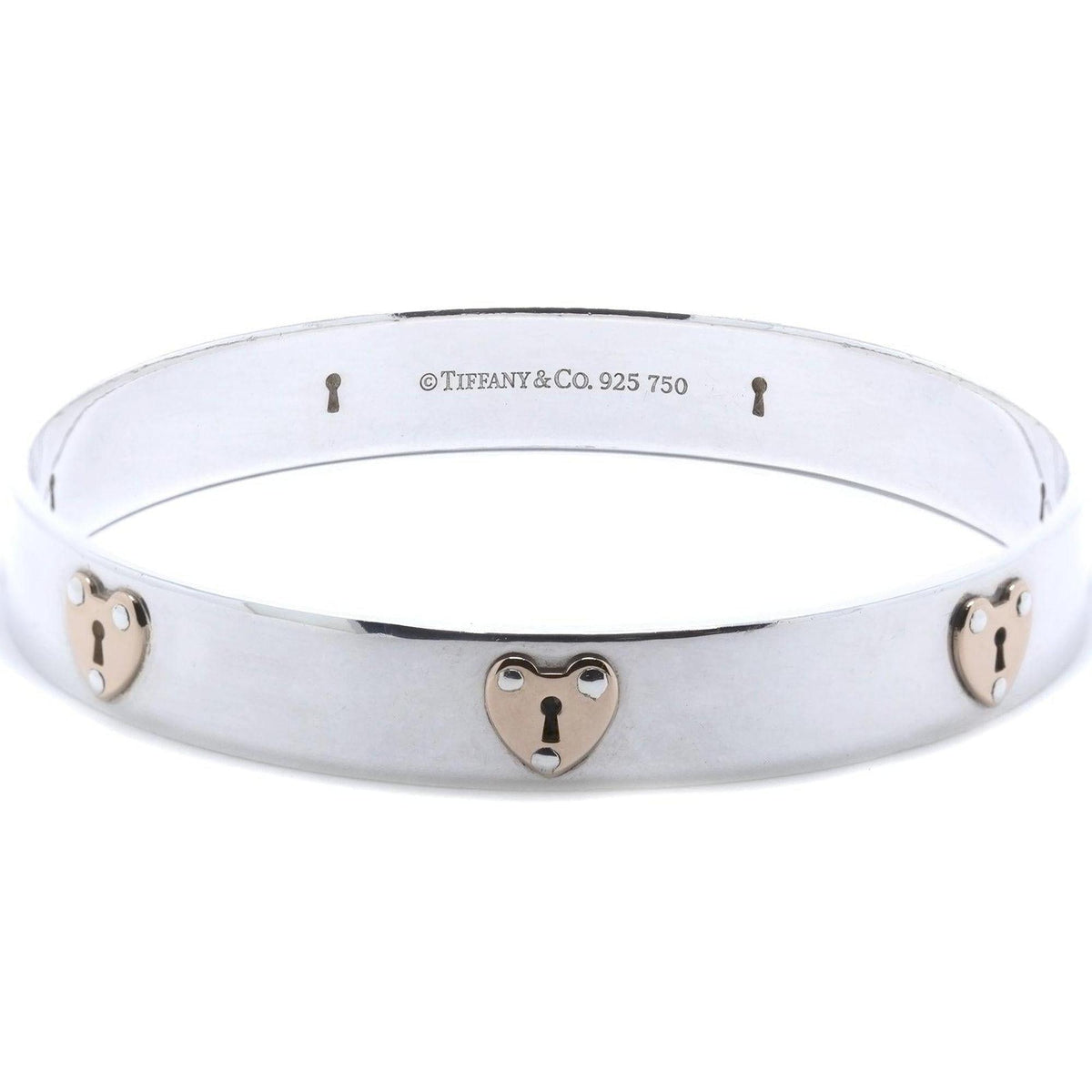 Tiffany & Co. Two-Tone Heart Lock Bangle – OLIVER'S