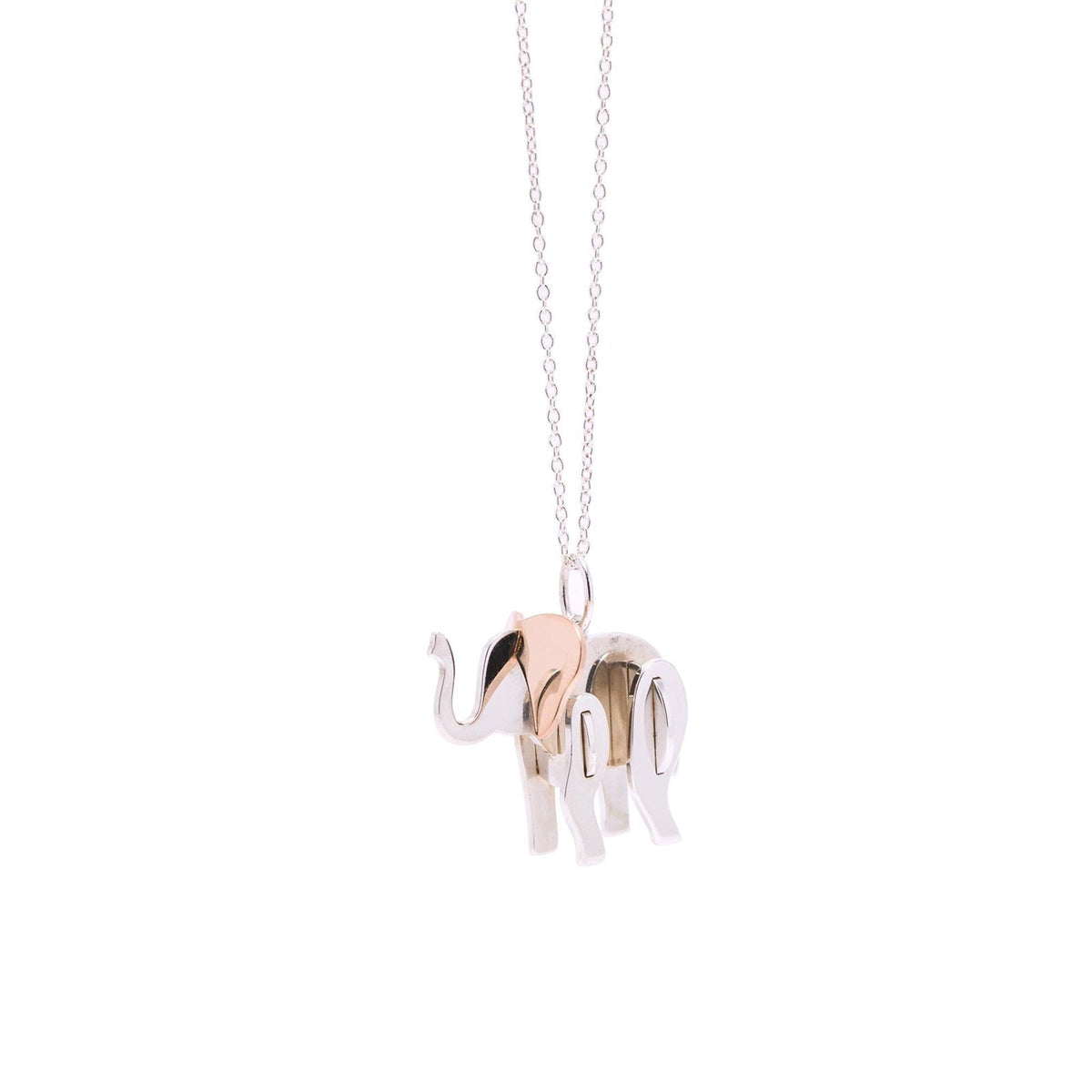 Tiffany & Co. Two-Tone Save the Wild Elephant Charm Necklace – OLIVER'S